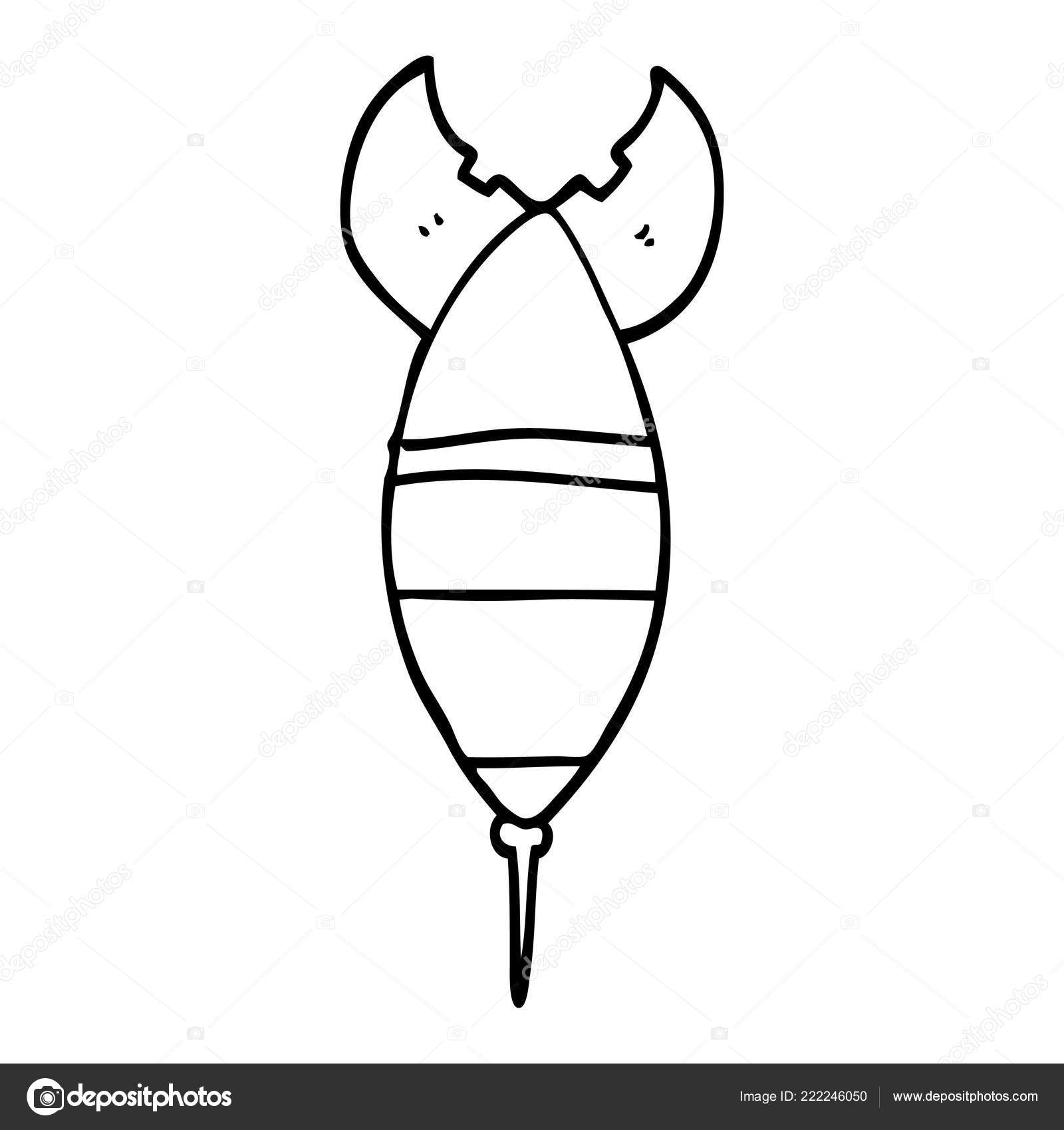 Line Drawing Cartoon Nuclear Bomb Stock Vector Image by ...