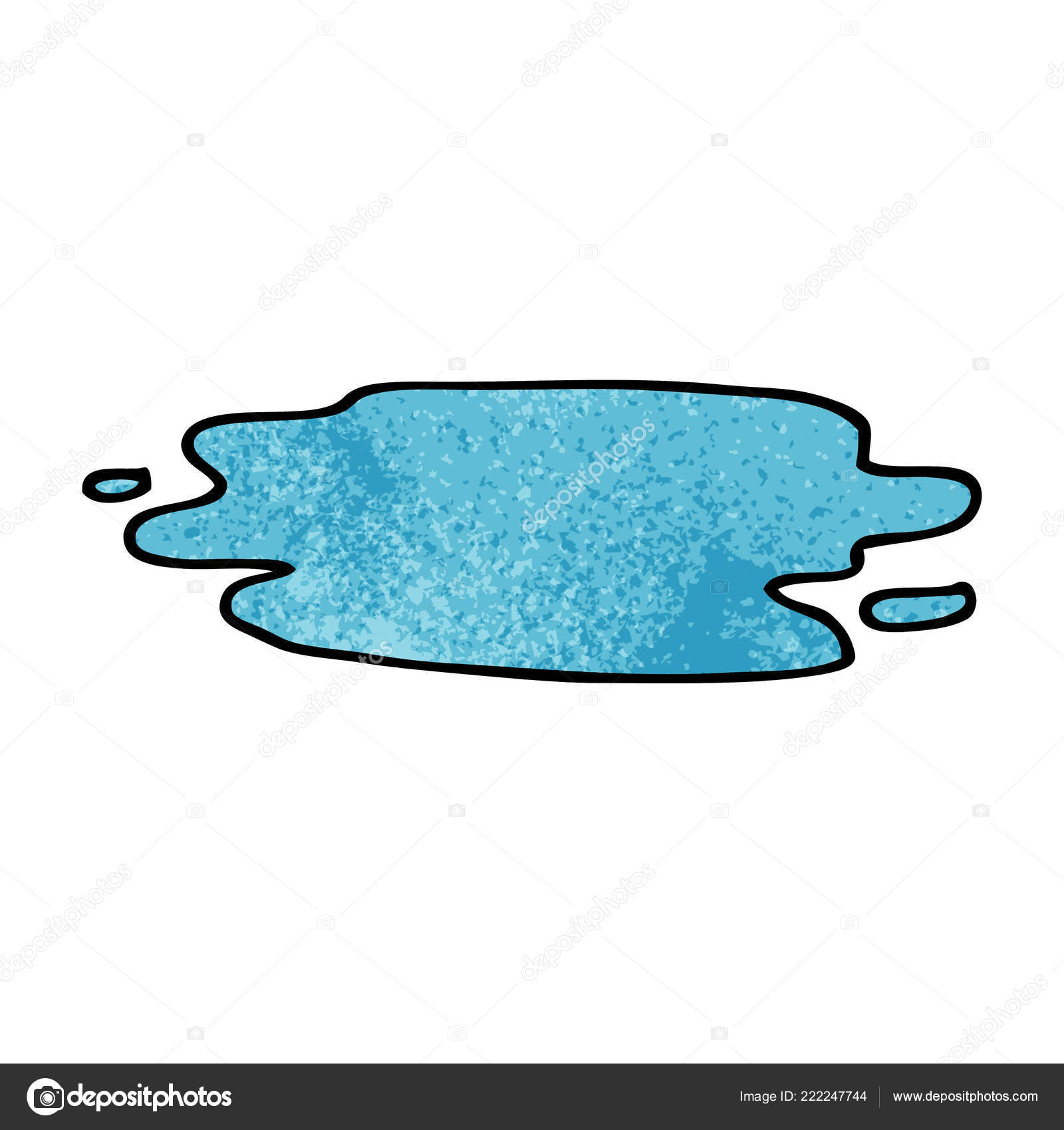 Cartoon Doodle Wet Puddle Stock Vector by ©lineartestpilot 222247744