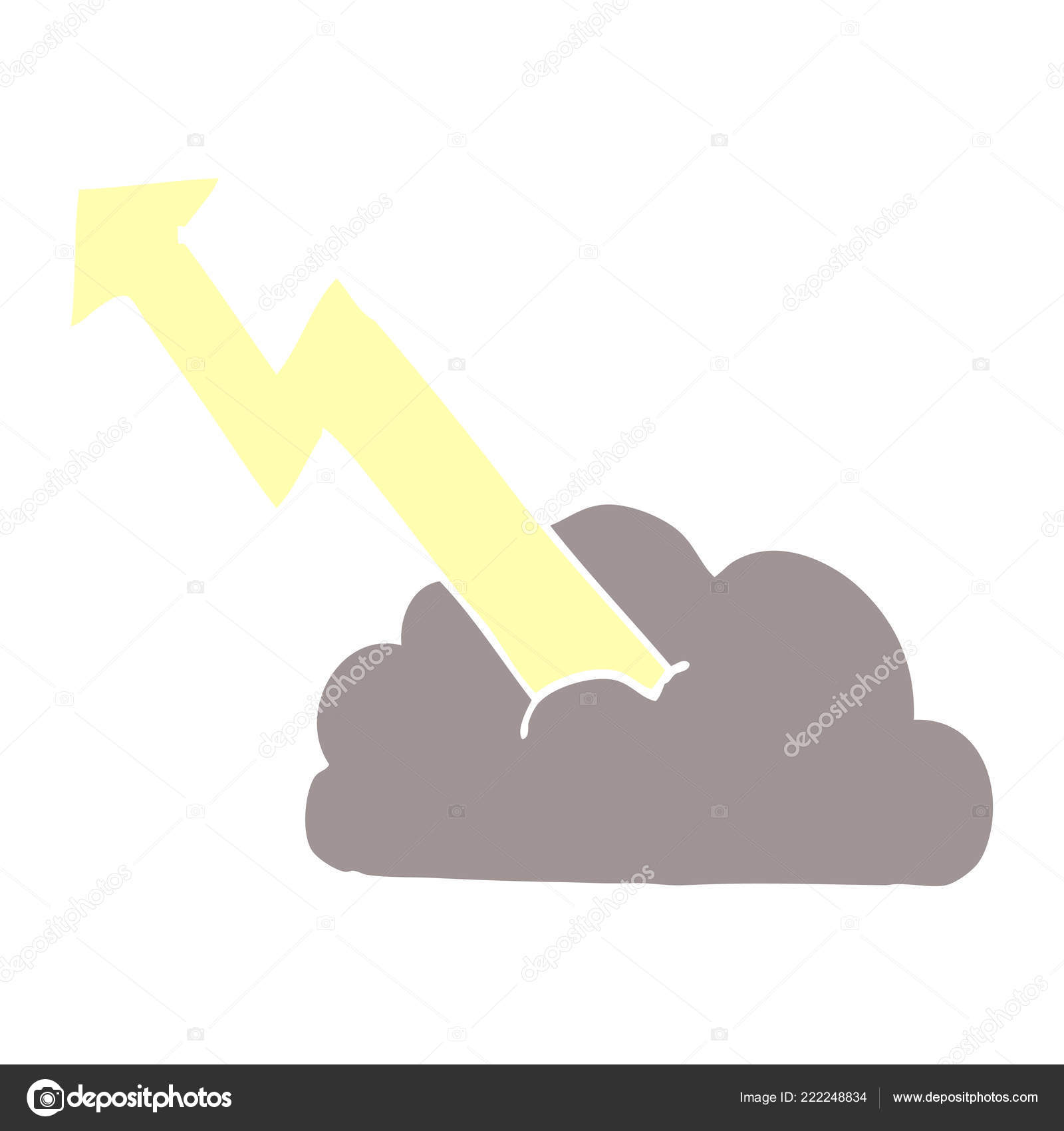 Cartoon Doodle Rising Arrow Stock Vector by ©lineartestpilot 222248834