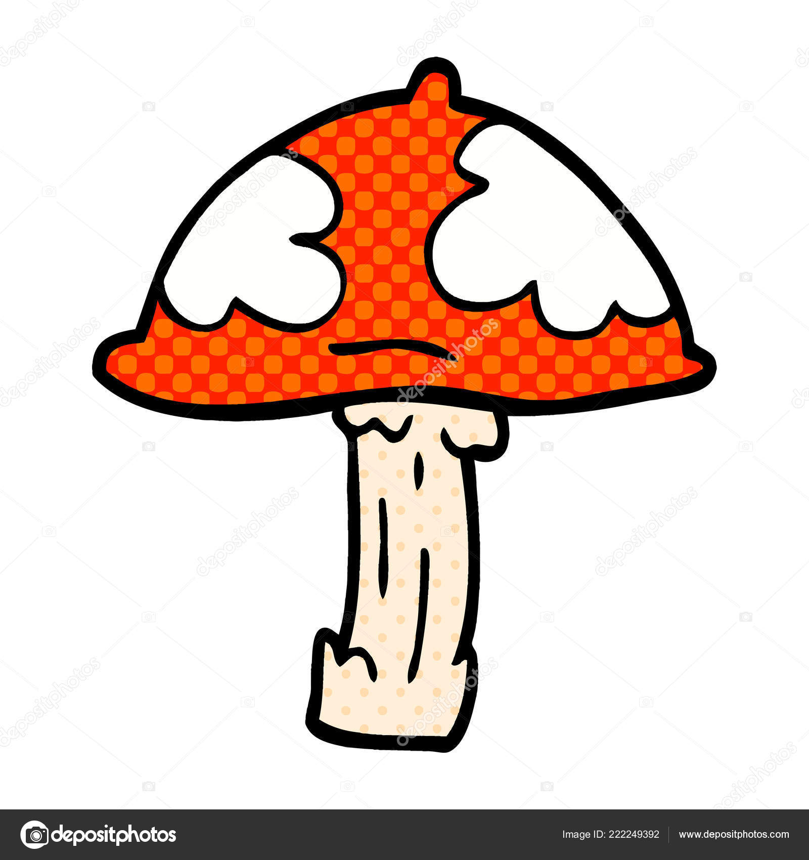 Cartoon Doodle Poisonous Toadstool Stock Vector Image by ...