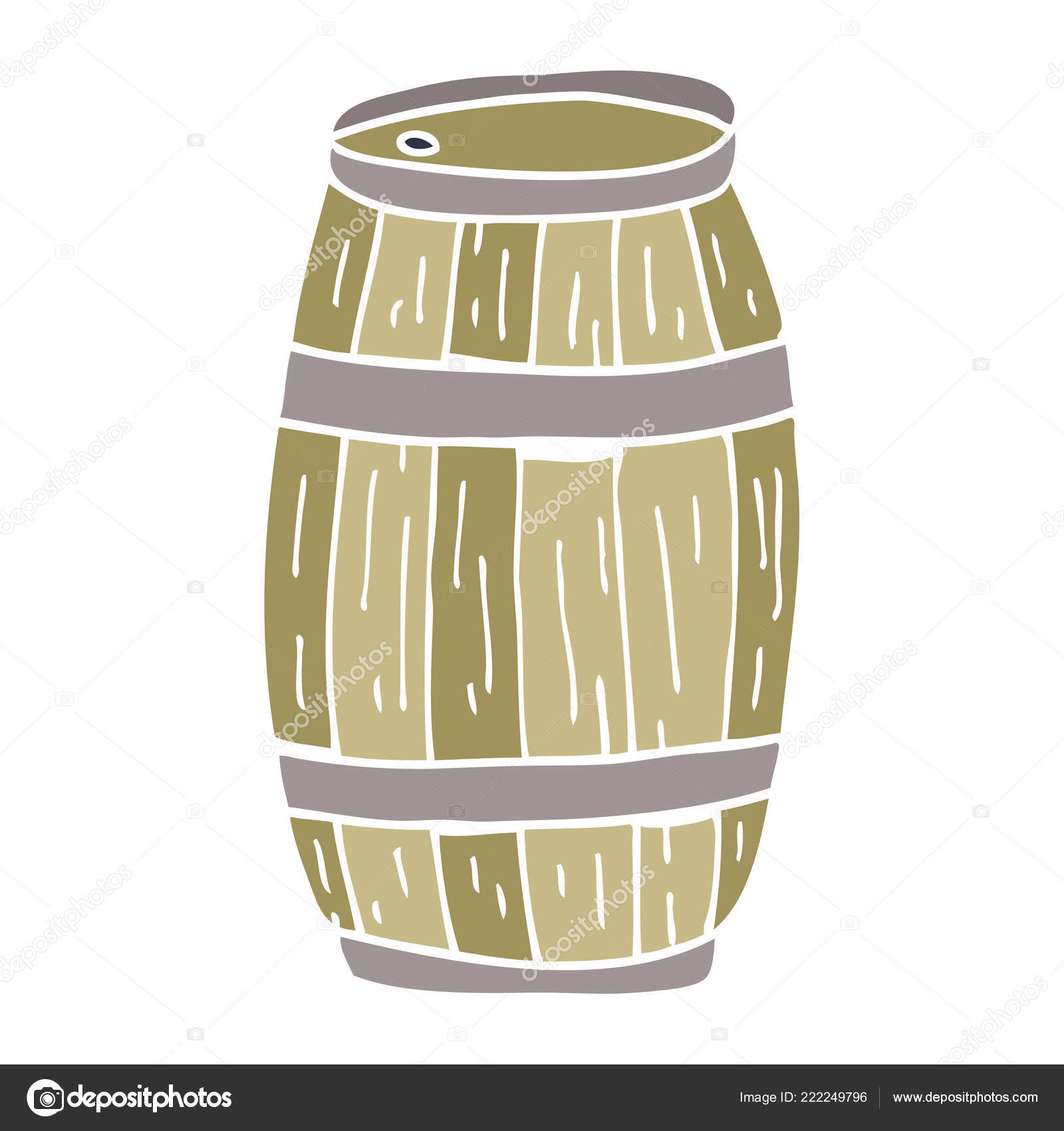 Cartoon Doodle Beer Barrel Stock Vector by ©lineartestpilot 222249796