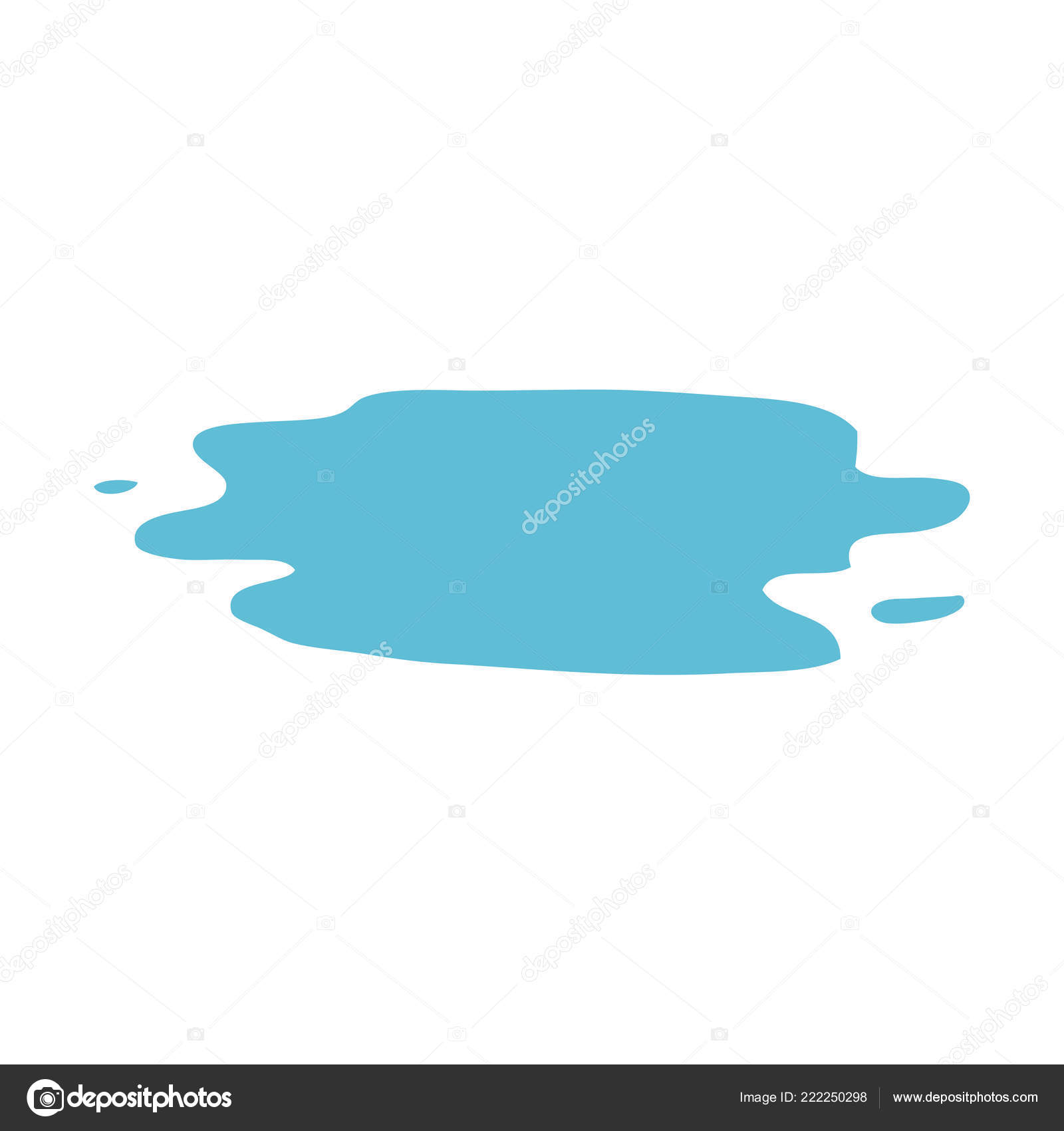 Cartoon Doodle Wet Puddle Stock Vector by ©lineartestpilot 222250298
