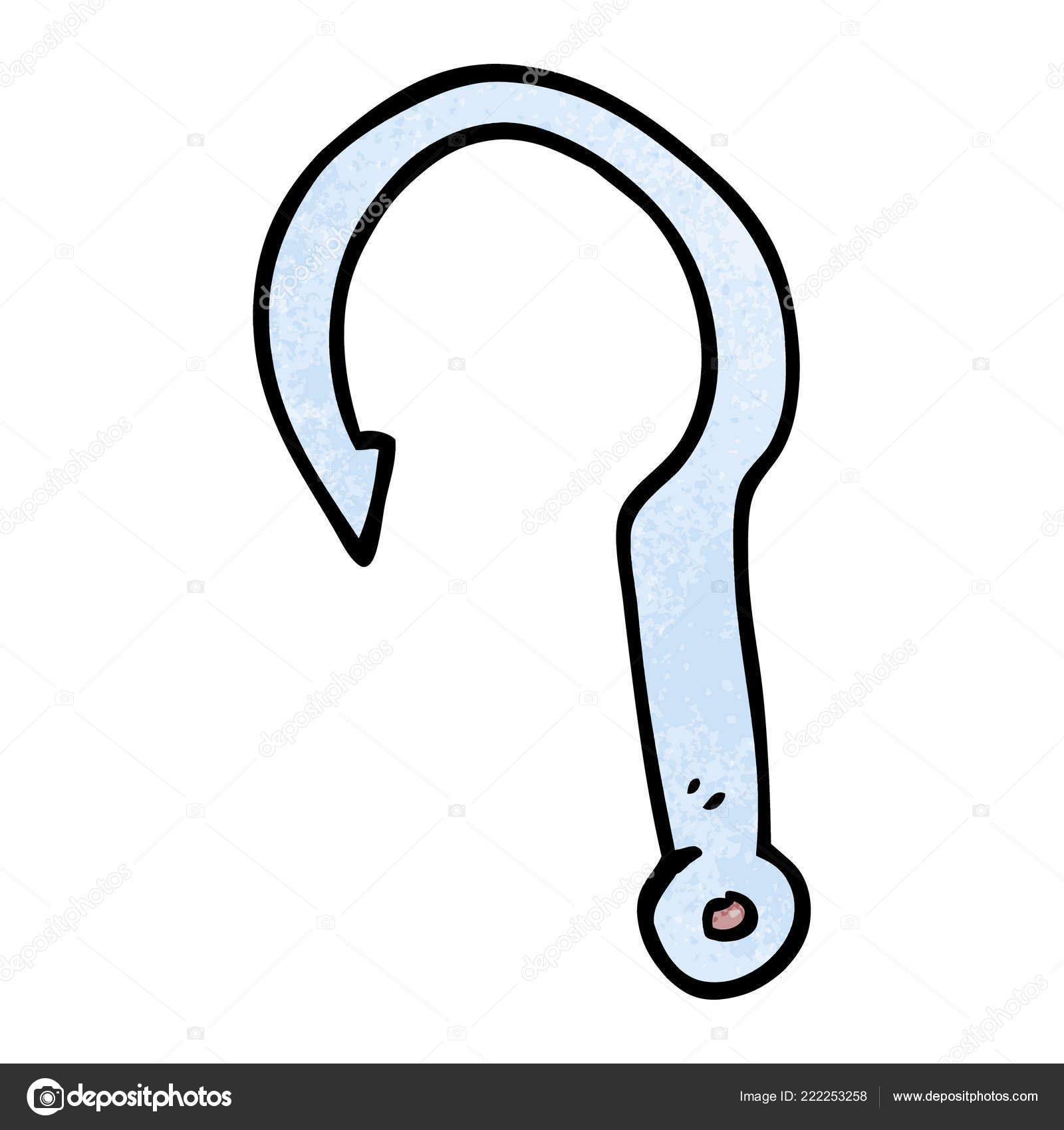 Cartoon Doodle Fish Hook Stock Vector by ©lineartestpilot 222253258