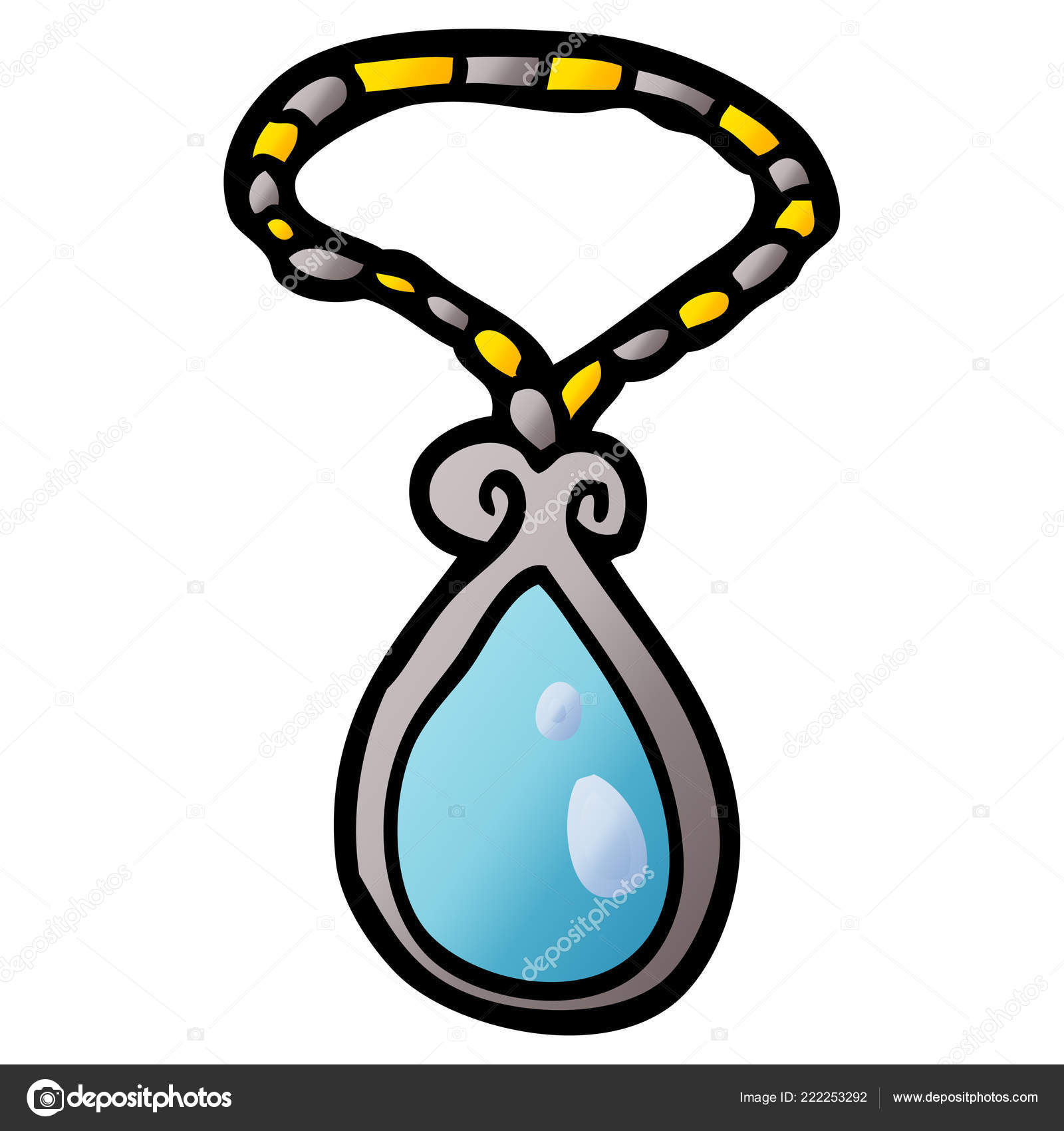 Cartoon Doodle Pendant Stock Vector Image by ©lineartestpilot #222253292