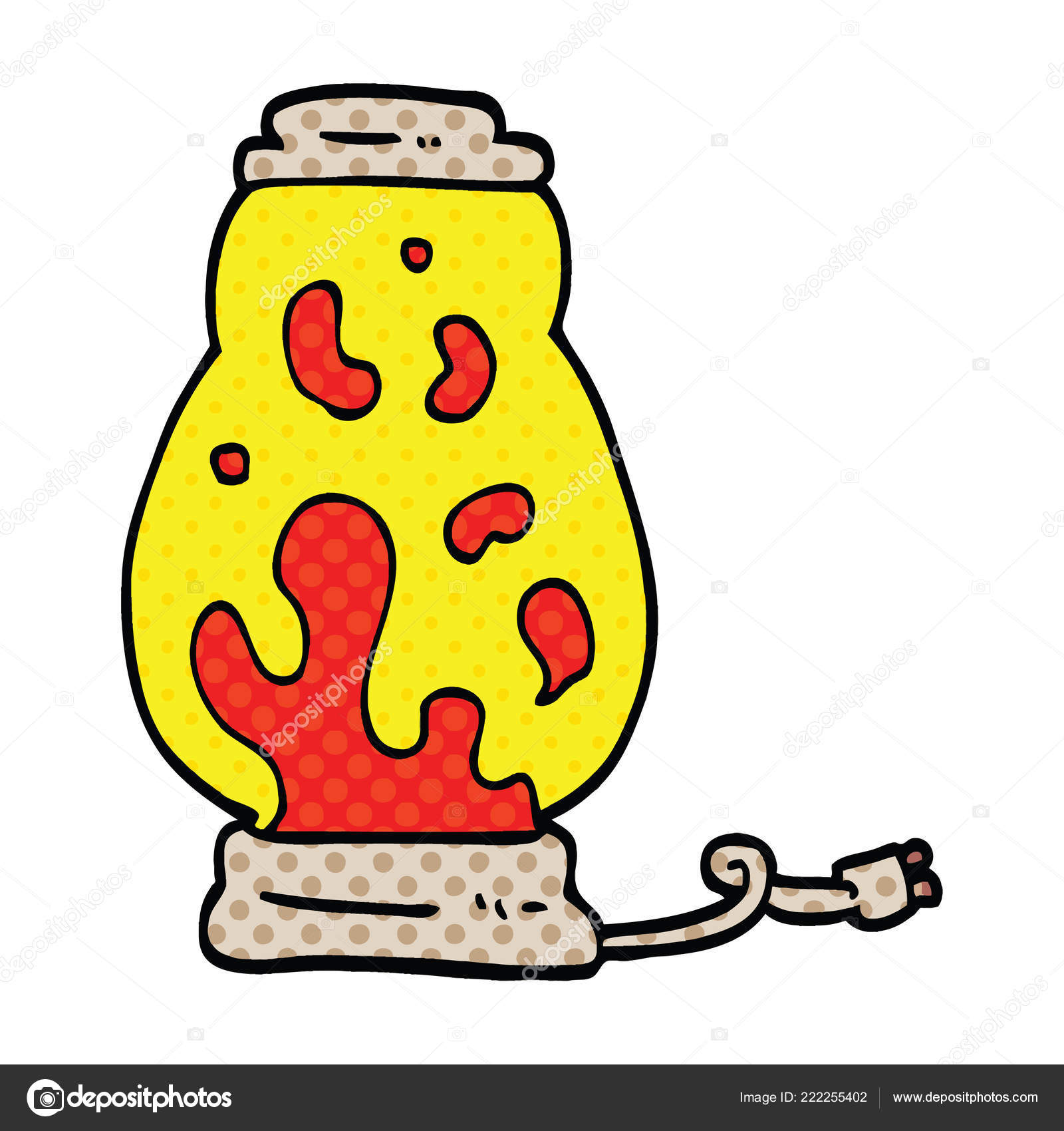 Comic Book Style Cartoon Lava Lamp Stock Vector by ©lineartestpilot ...