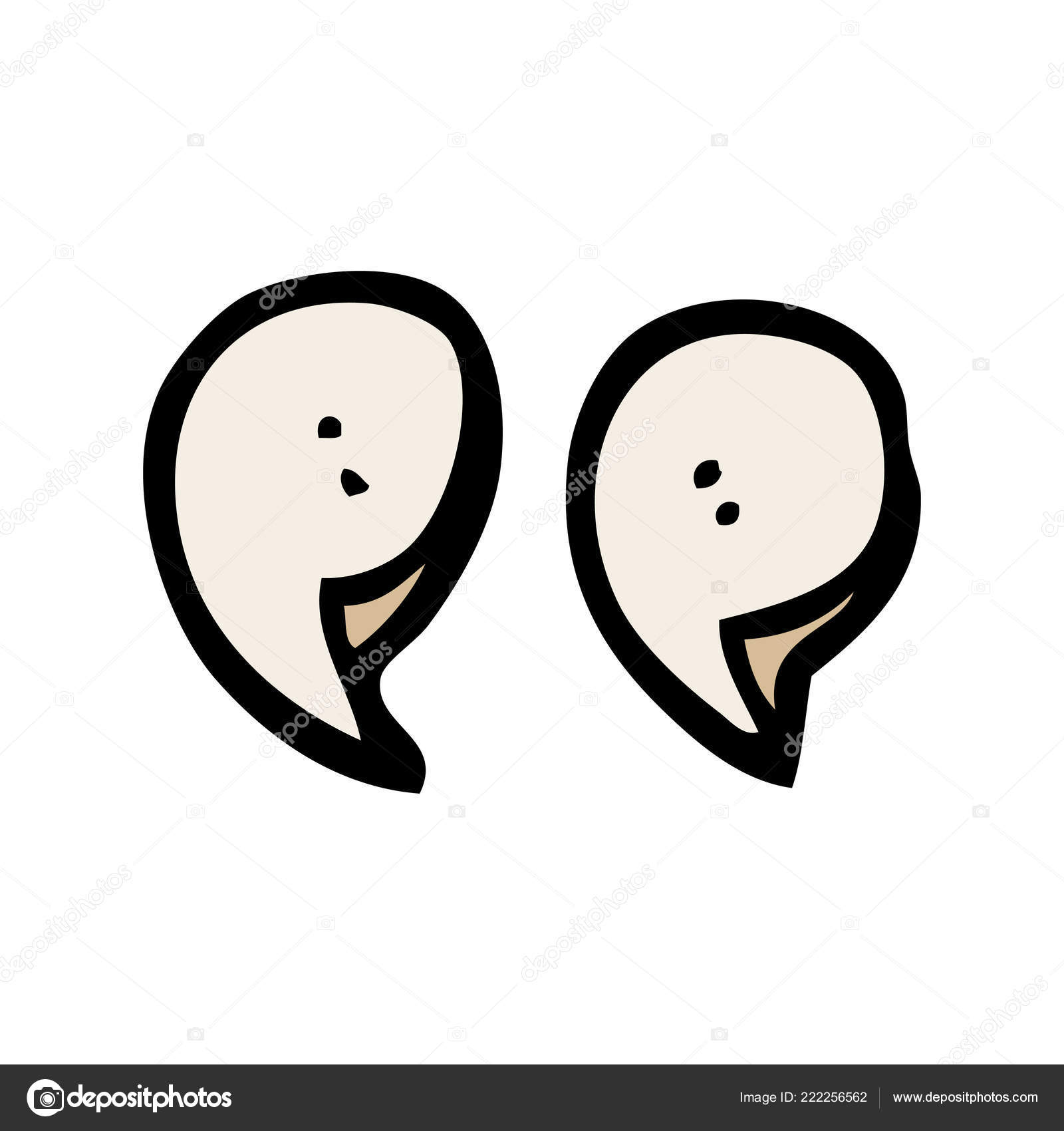 Caricatura Garabato Comillas Vector de stock #222256562 de ©lineartestpilot