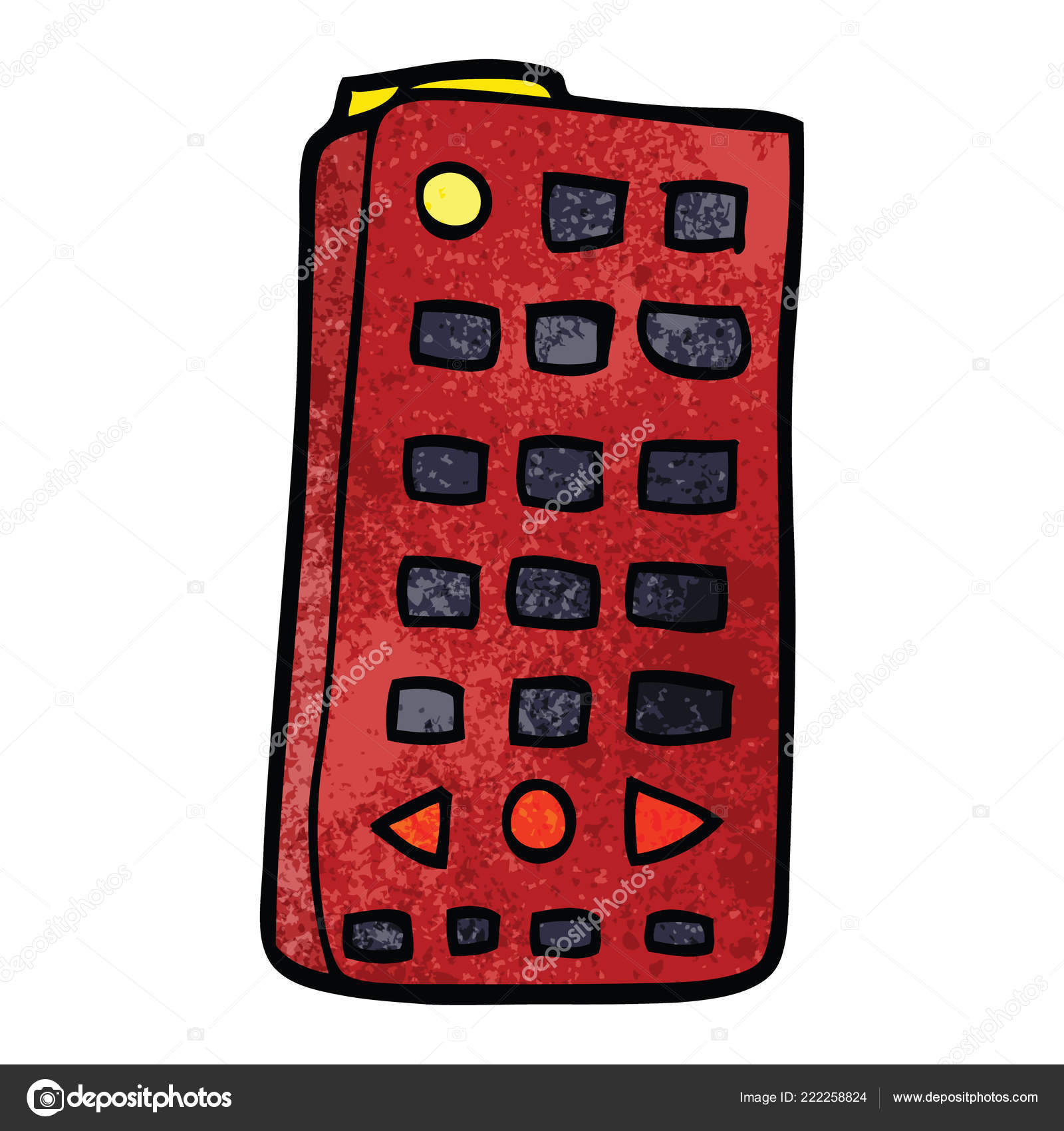 Dibujos Animados Doodle Control Remoto Vector de stock #222258824 de ...