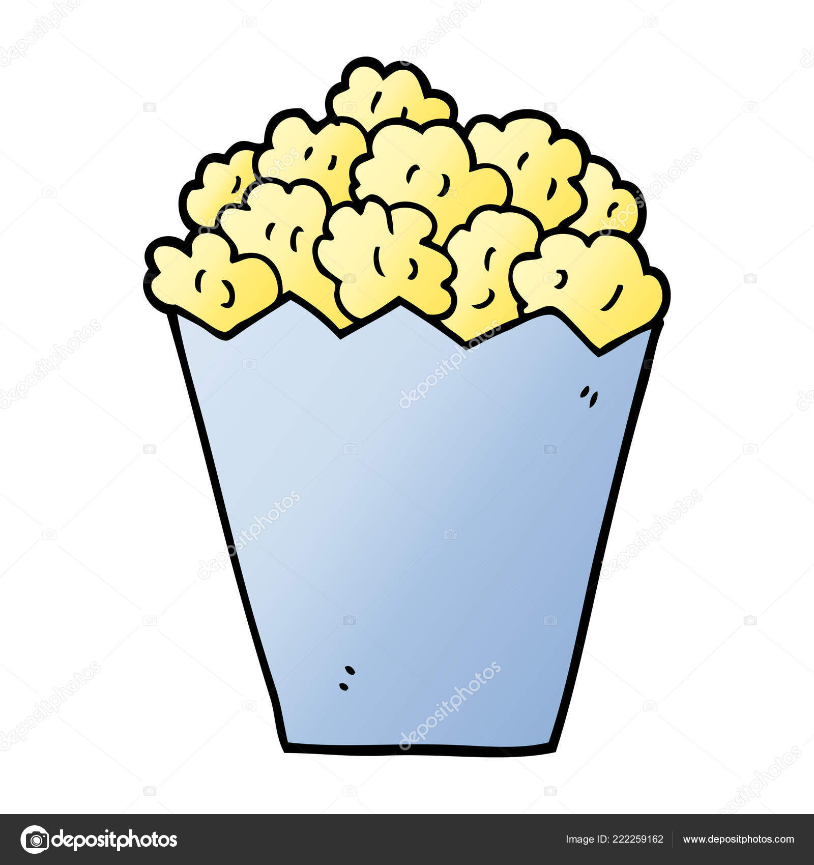 Cartoon Doodle Popcorn Illustration Stock Vector by ©lineartestpilot ...