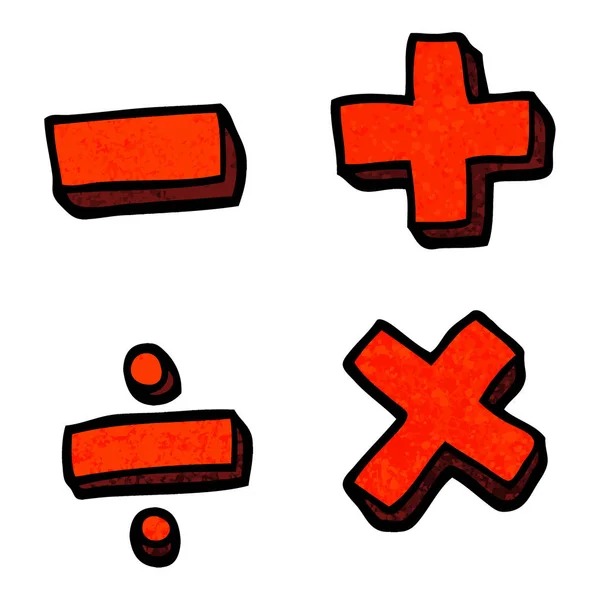 Images: cartoon math | Cartoon math symbols cartoon — Stock Vector ...