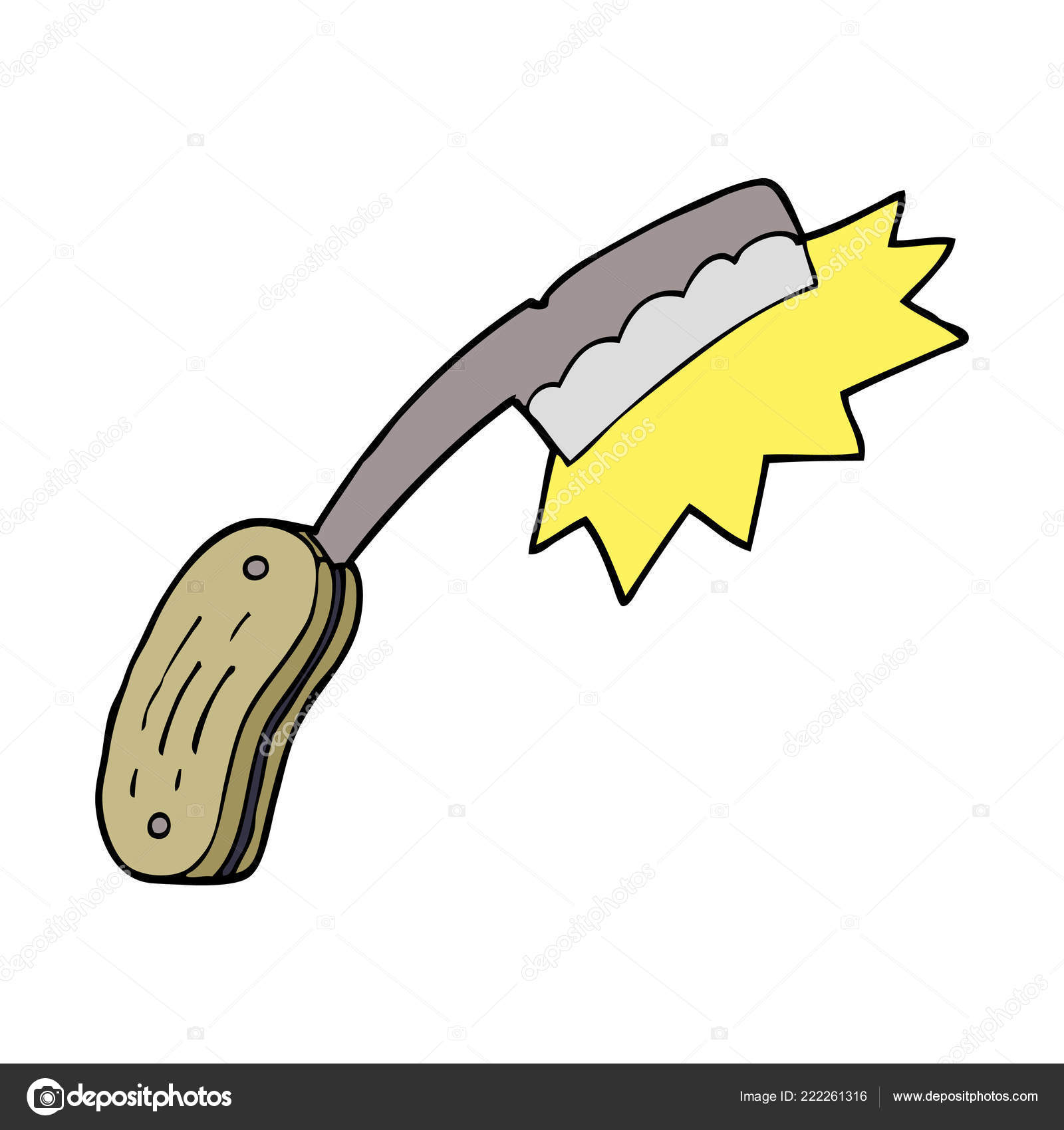 Cartoon Doodle Cut Throat Razor Stock Vector Image by ©lineartestpilot ...