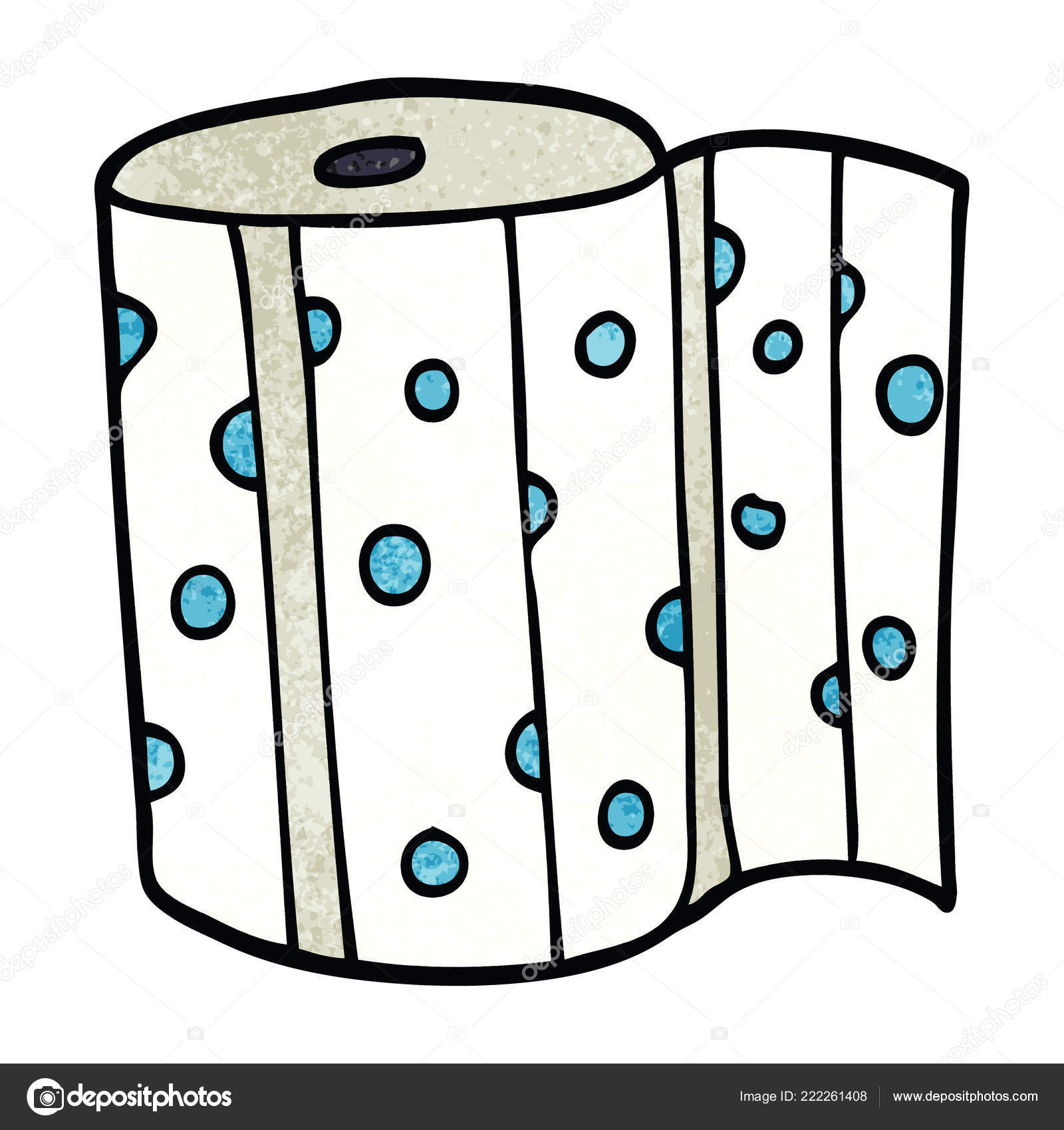Dibujos Animados Doodle Dotty Rollo Cocina Vector de stock #222261408 ...