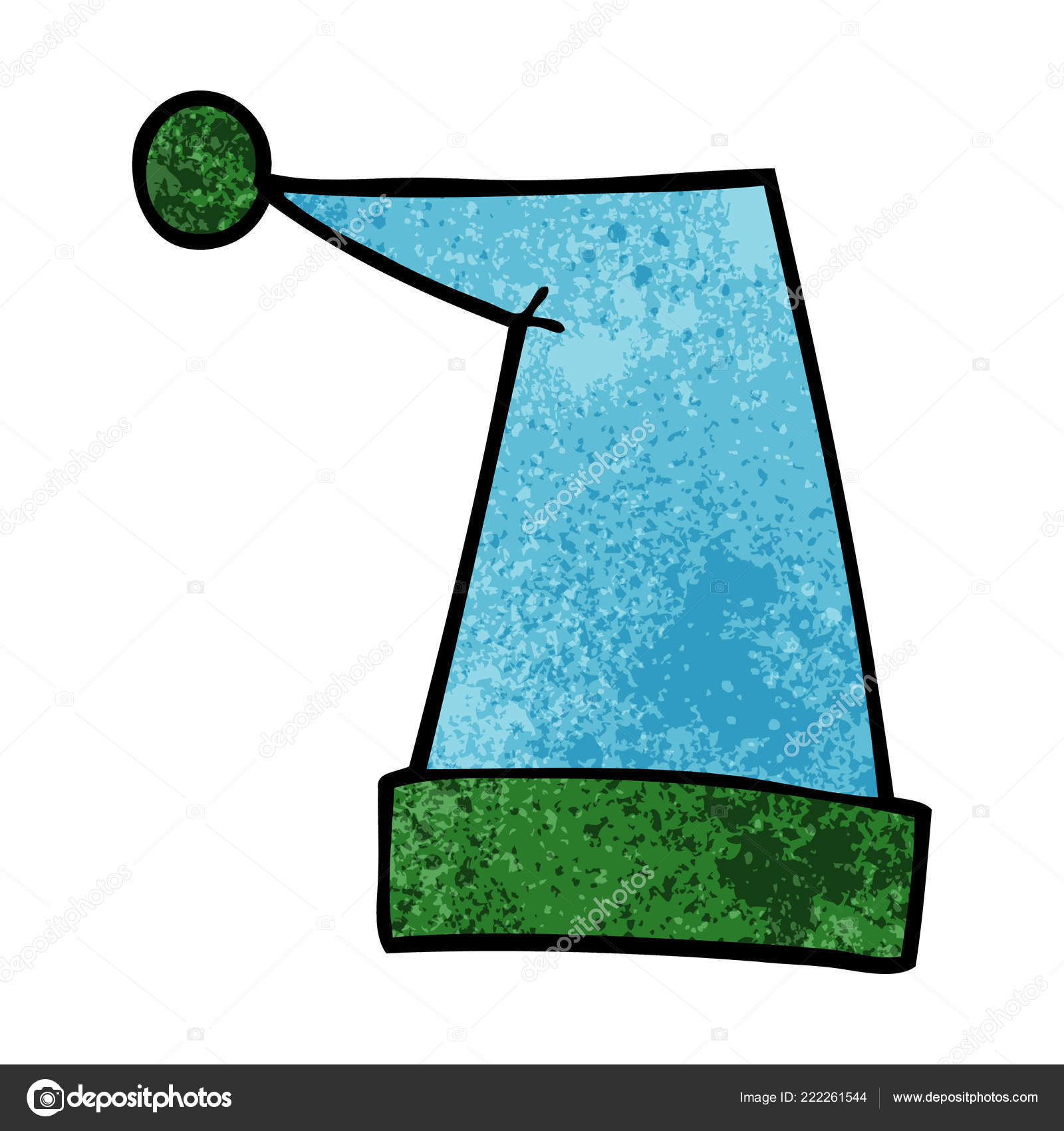 Cartoon Doodle Elf Hat Stock Vector Image by ©lineartestpilot #222261544