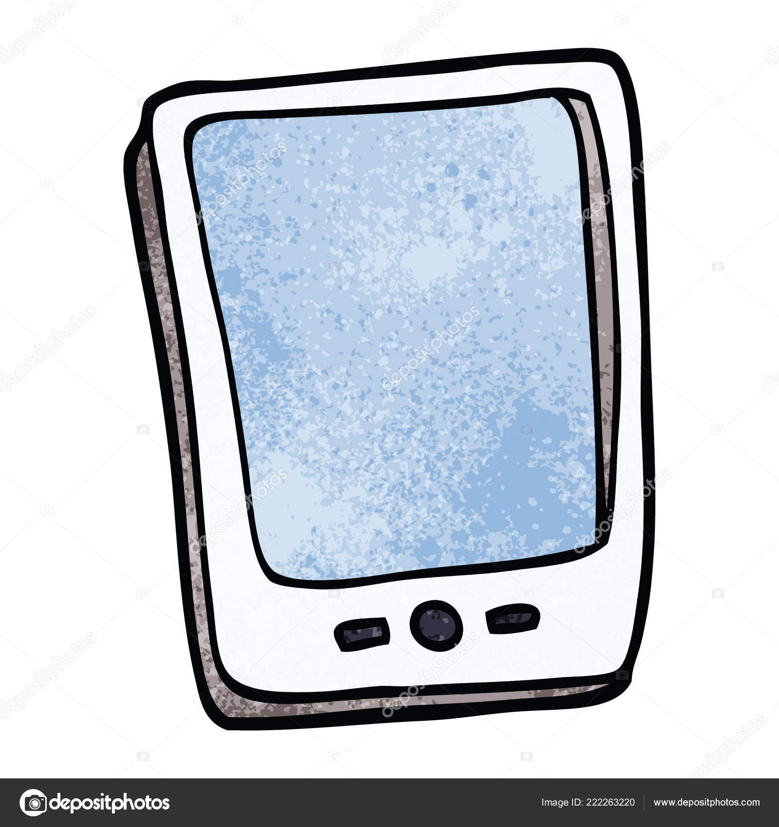Cartoon Doodle Touch Screen Mobile Stock Vector by ©lineartestpilot ...