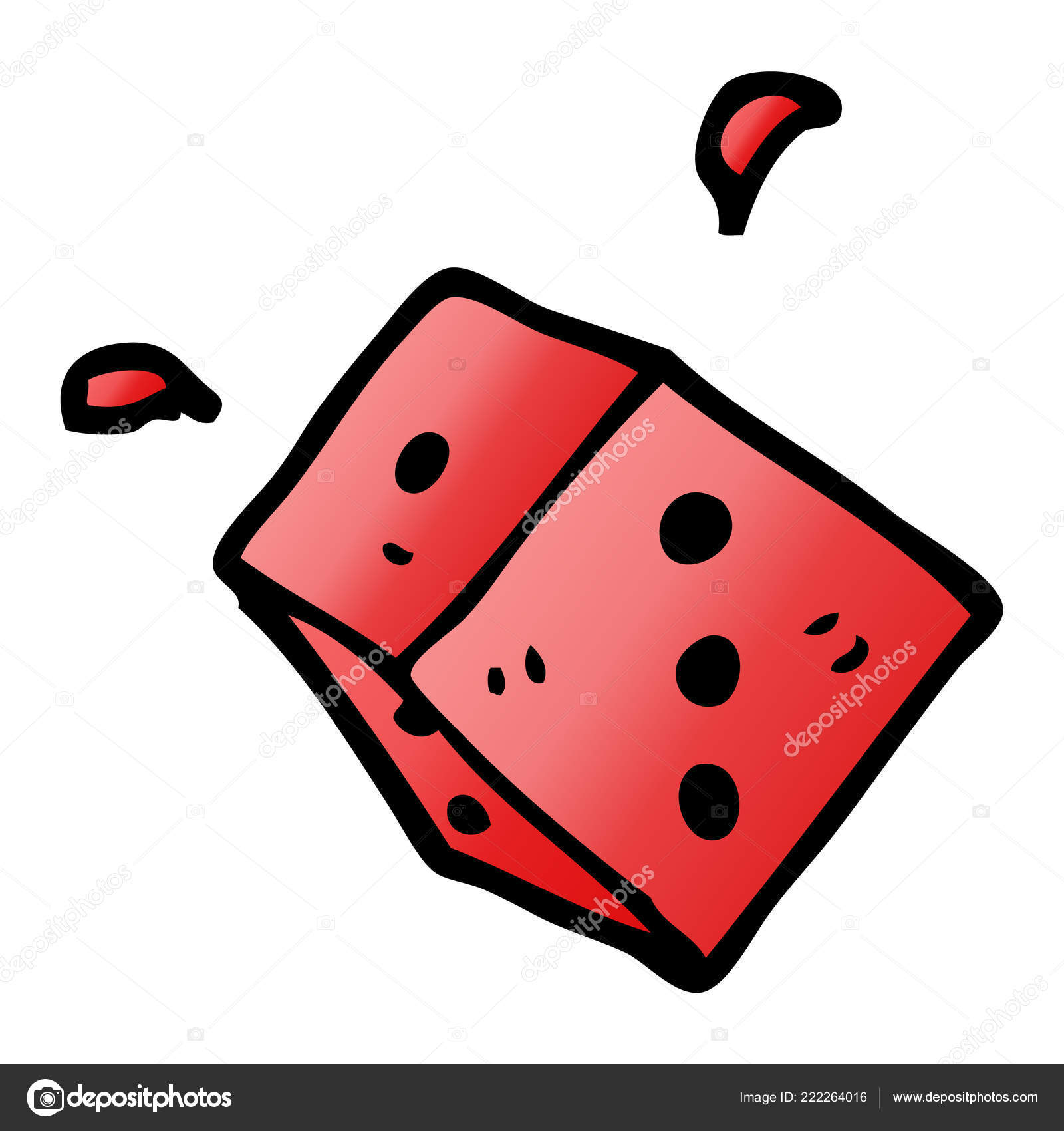 Cartoon Doodle Rolling Dice Stock Vector Image by ©lineartestpilot ...