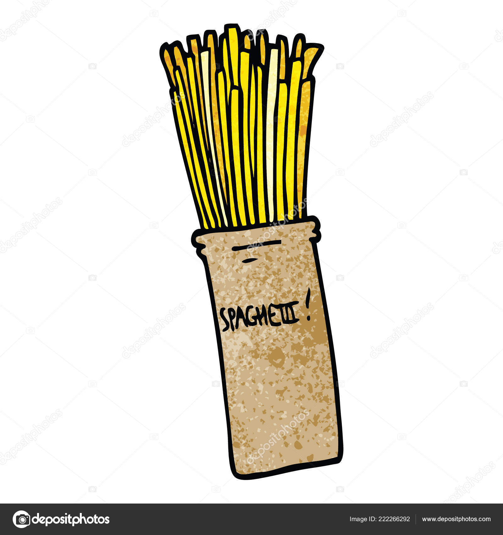 Cartoon Doodle Jar Spaghetti Stock Vector Image by ©lineartestpilot ...