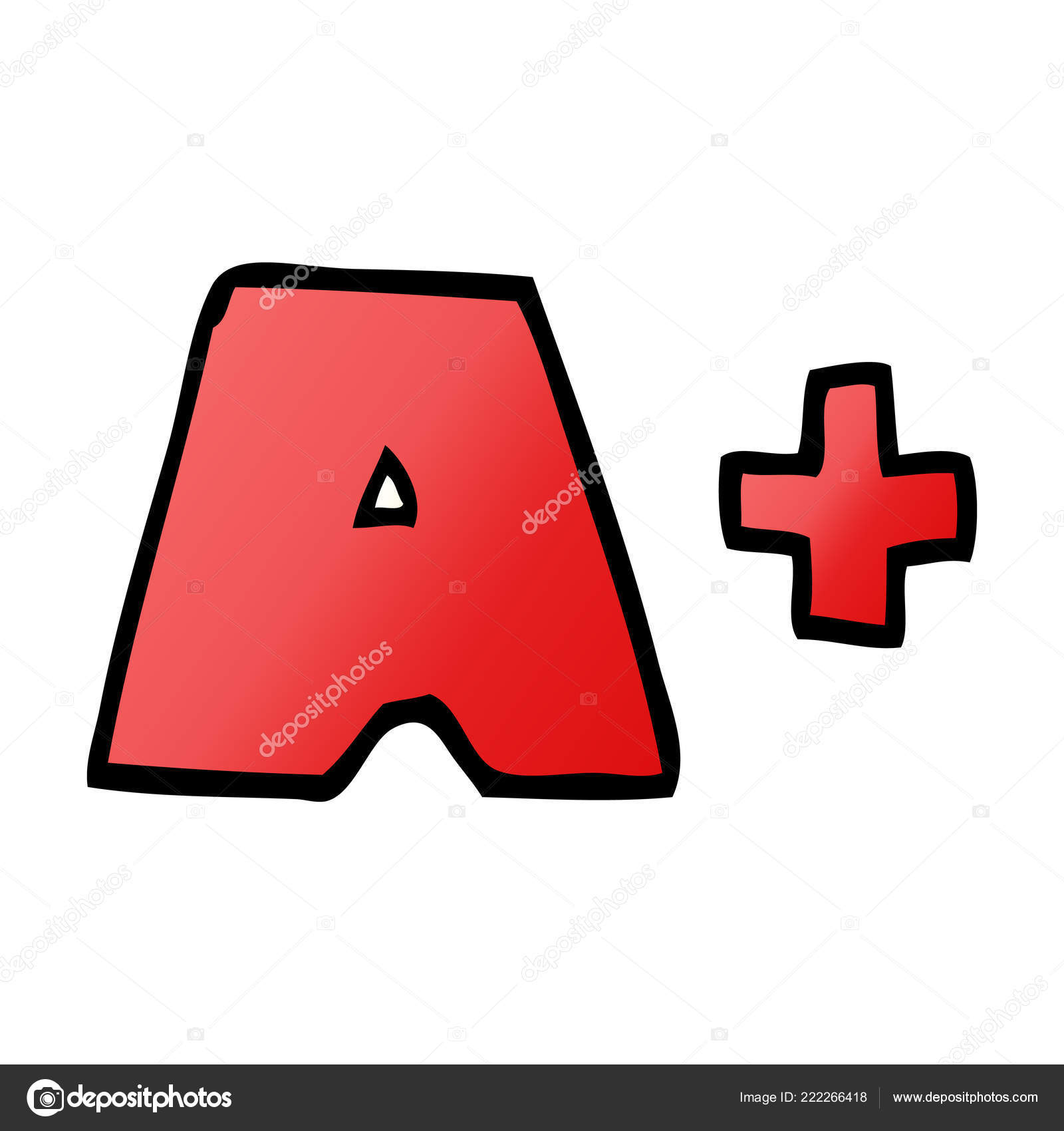 Cartoon Doodle Letter Grades Stock Vector by ©lineartestpilot 222266418