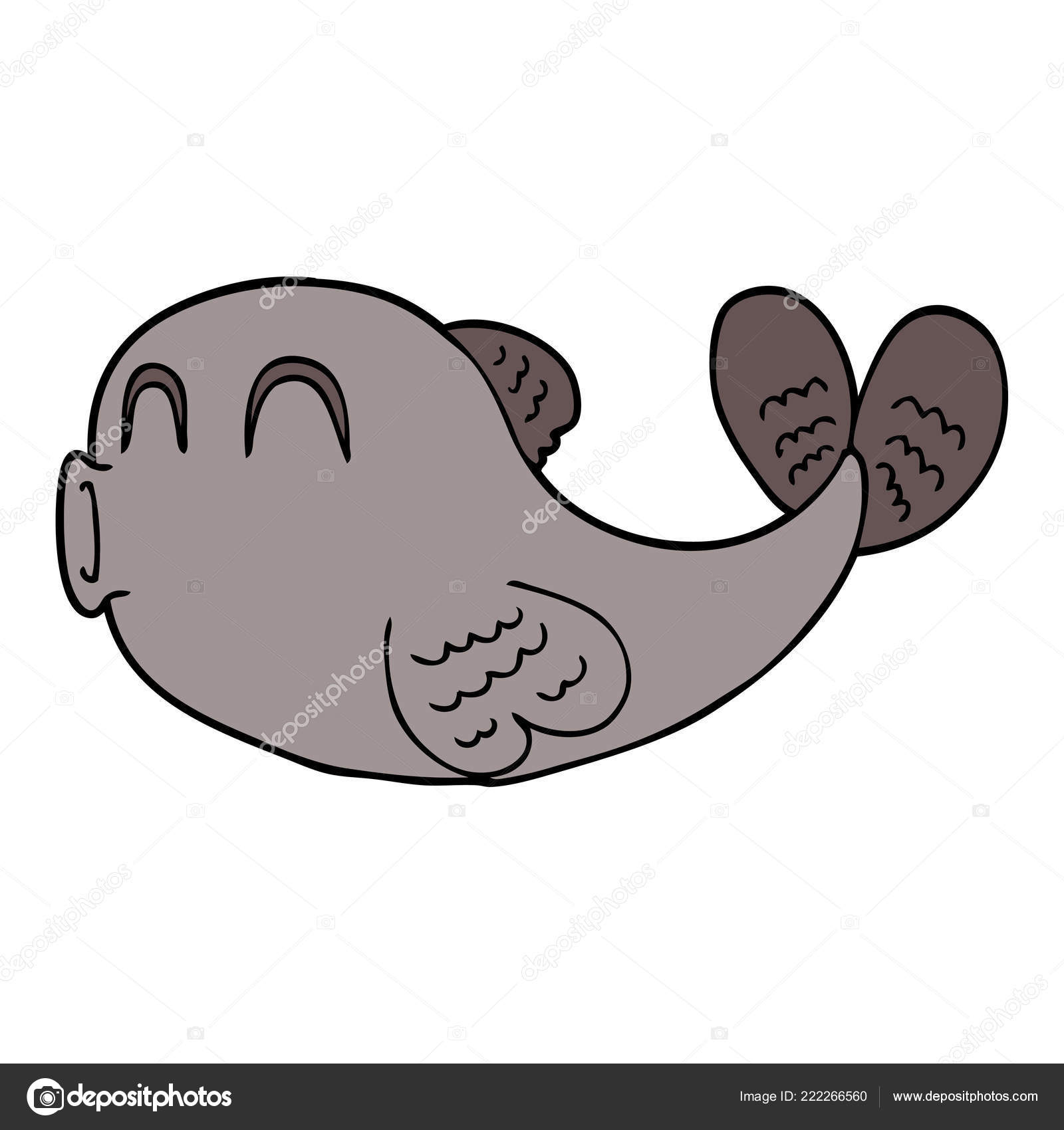 Cartoon Doodle Fish Stock Vector by ©lineartestpilot 222266560