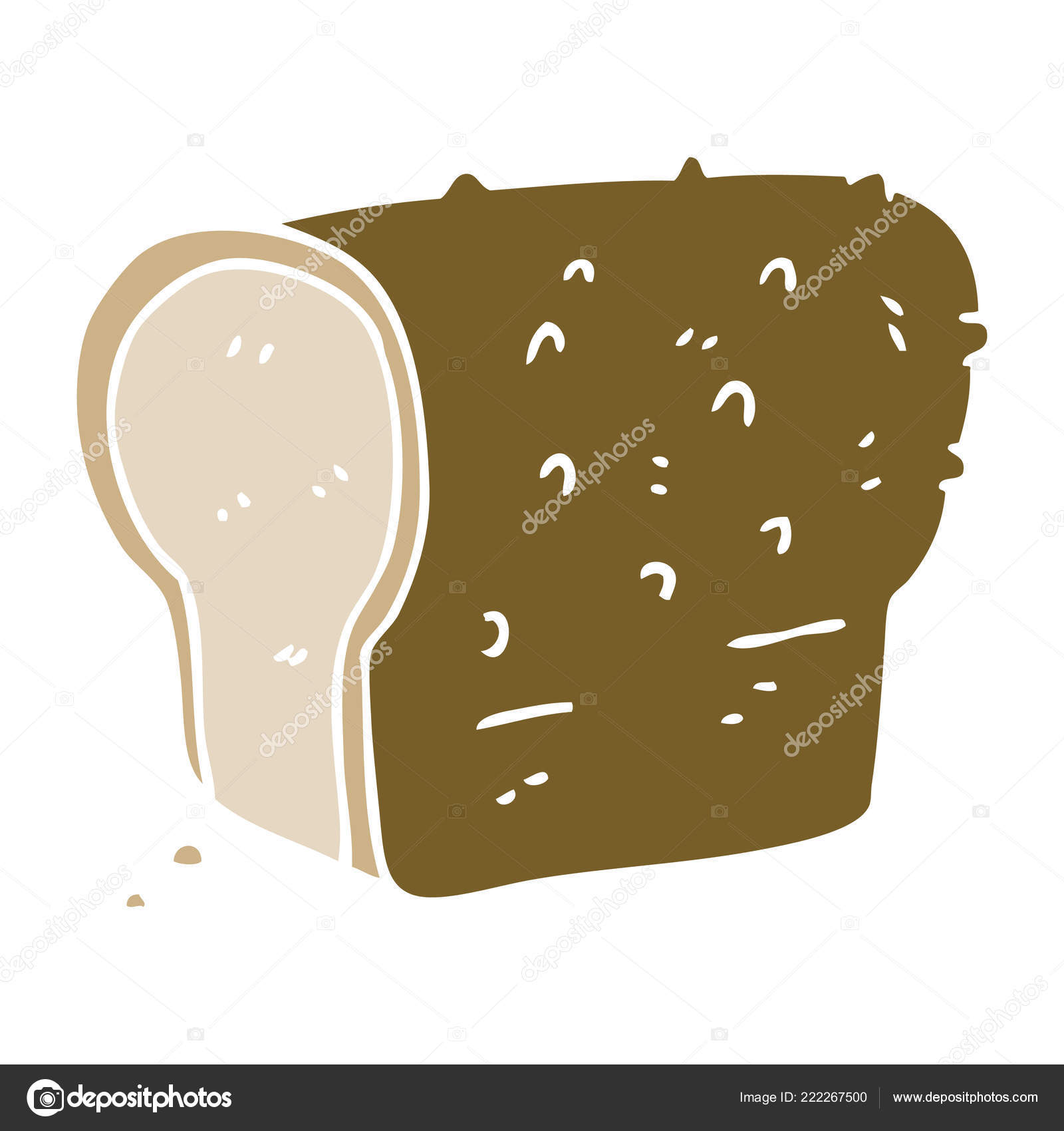 Kartun Doodle Roti Grosir Vektor Stok oleh ©lineartestpilot 222267500