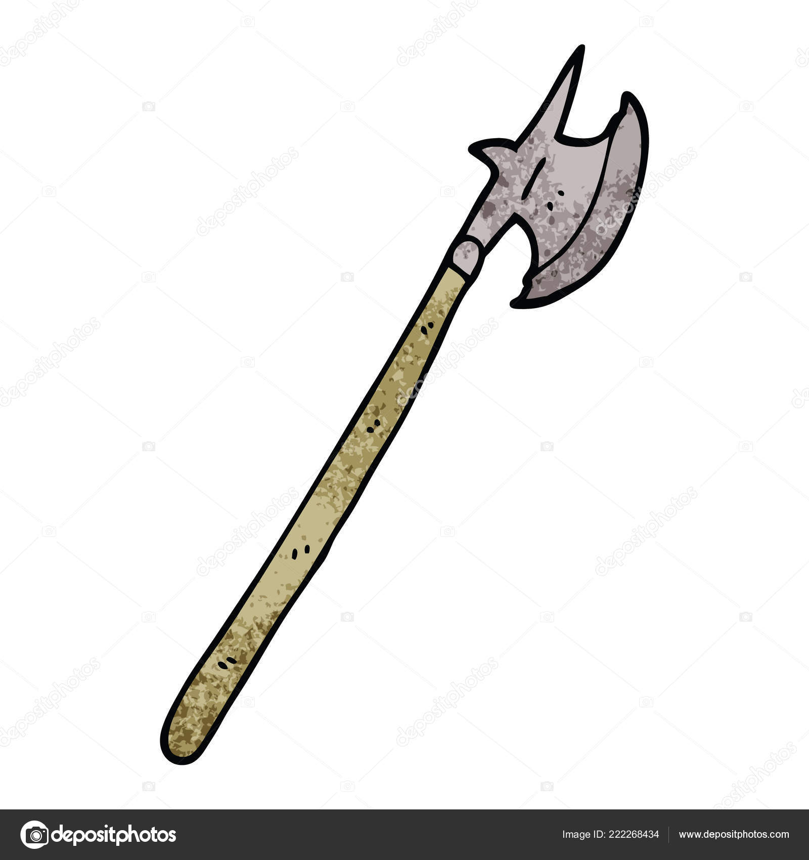 Cartoon Doodle Medieval Halberd Stock Vector Image by ©lineartestpilot ...