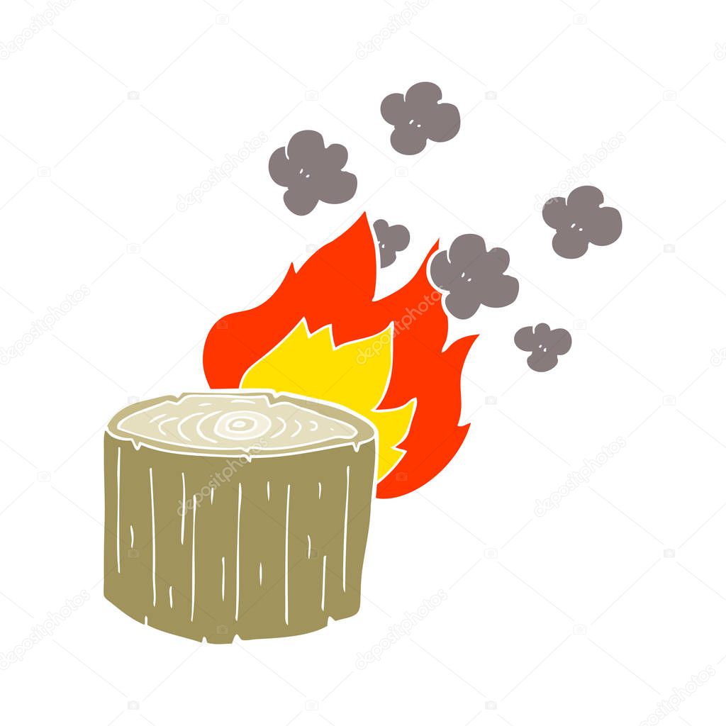 ilustración a color plano del registro de combustión 2023