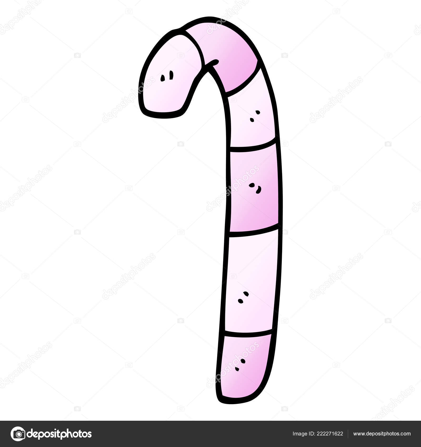 Cartoon Doodle Pink Candy Canes Stock Illustration by ©lineartestpilot ...