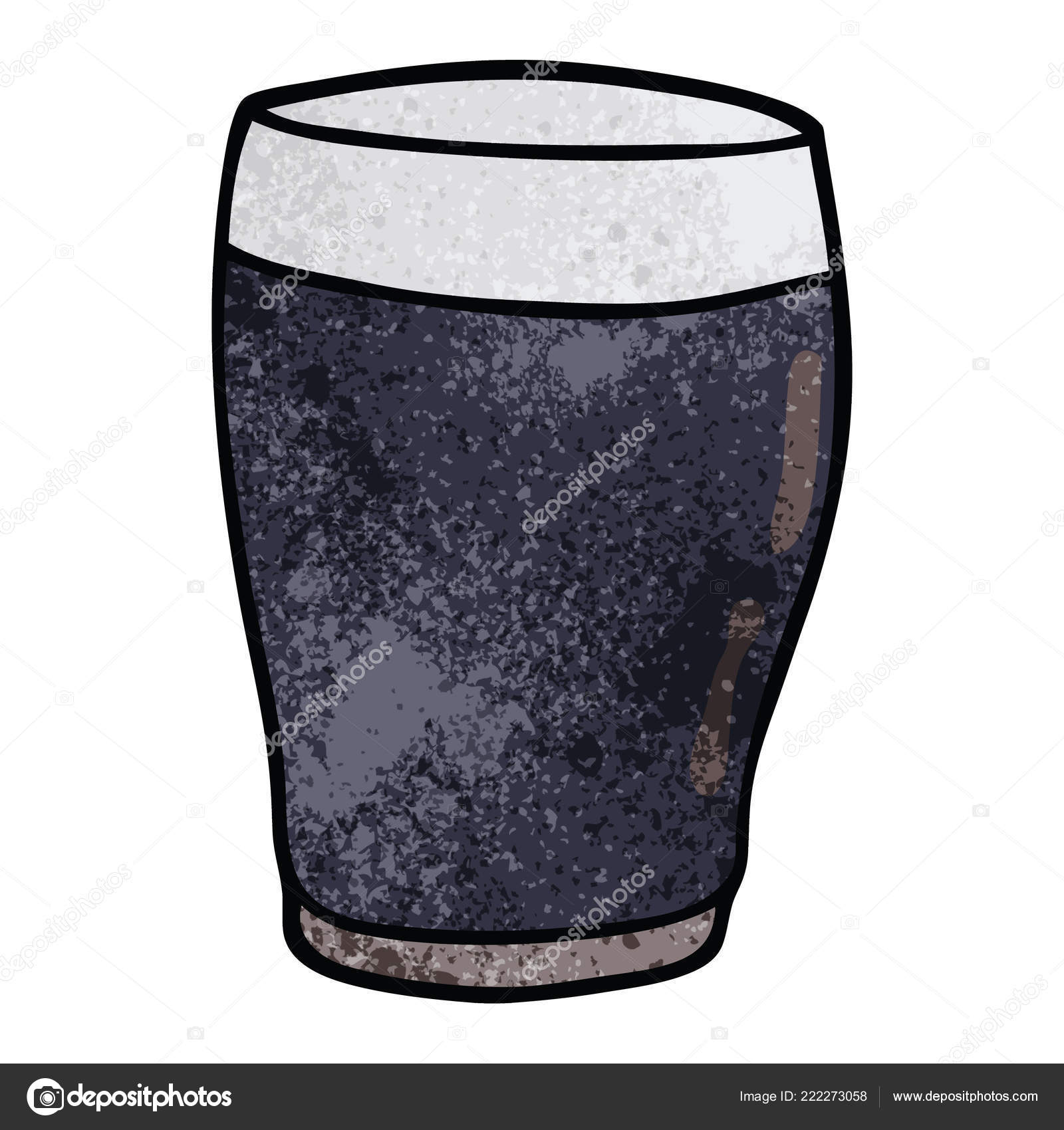 Cartoon Doodle Pint Stout Stock Vector by ©lineartestpilot 222273058