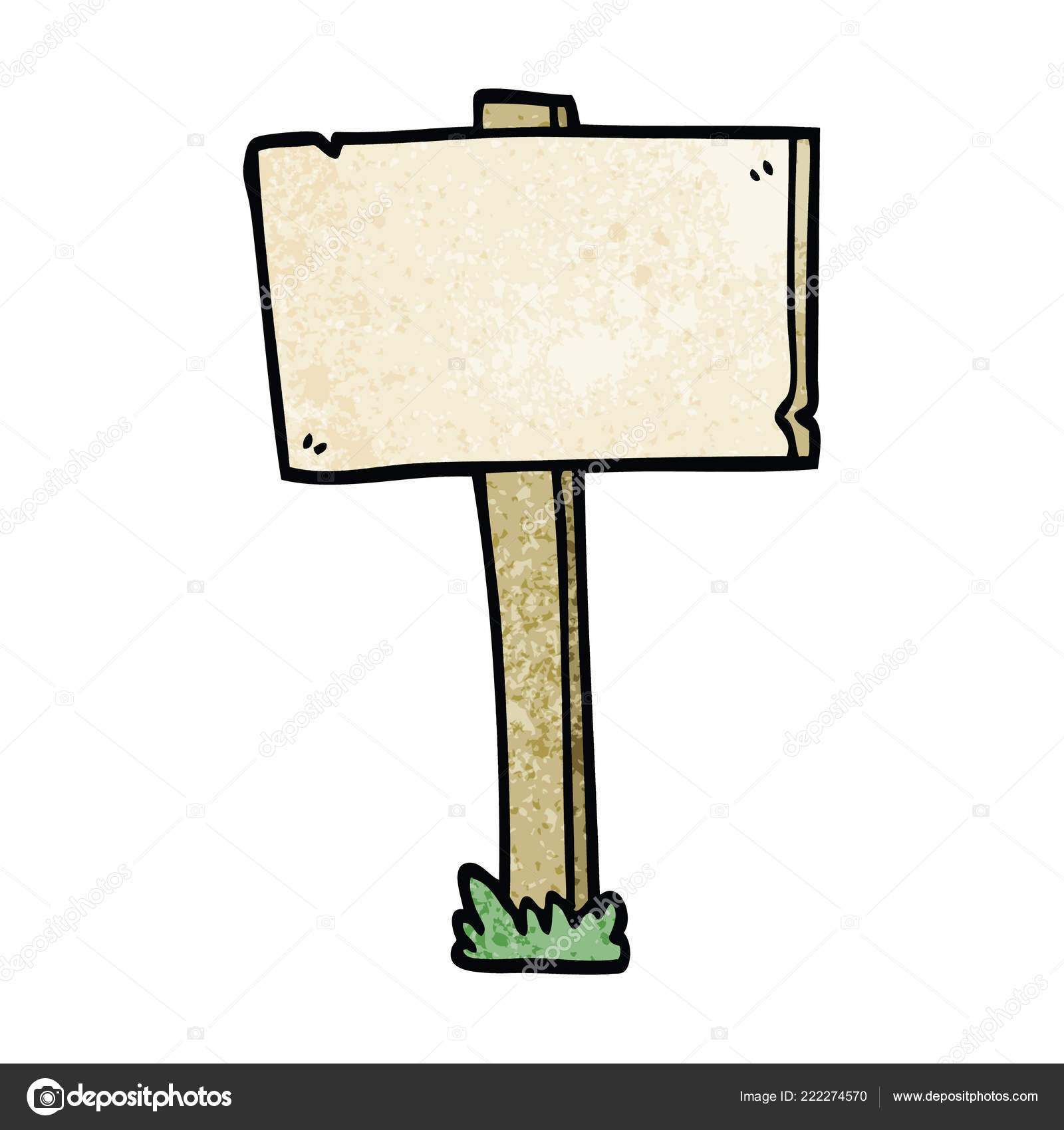 Cartoon Doodle Sign Post Stock Vector Image by ©lineartestpilot #222274570