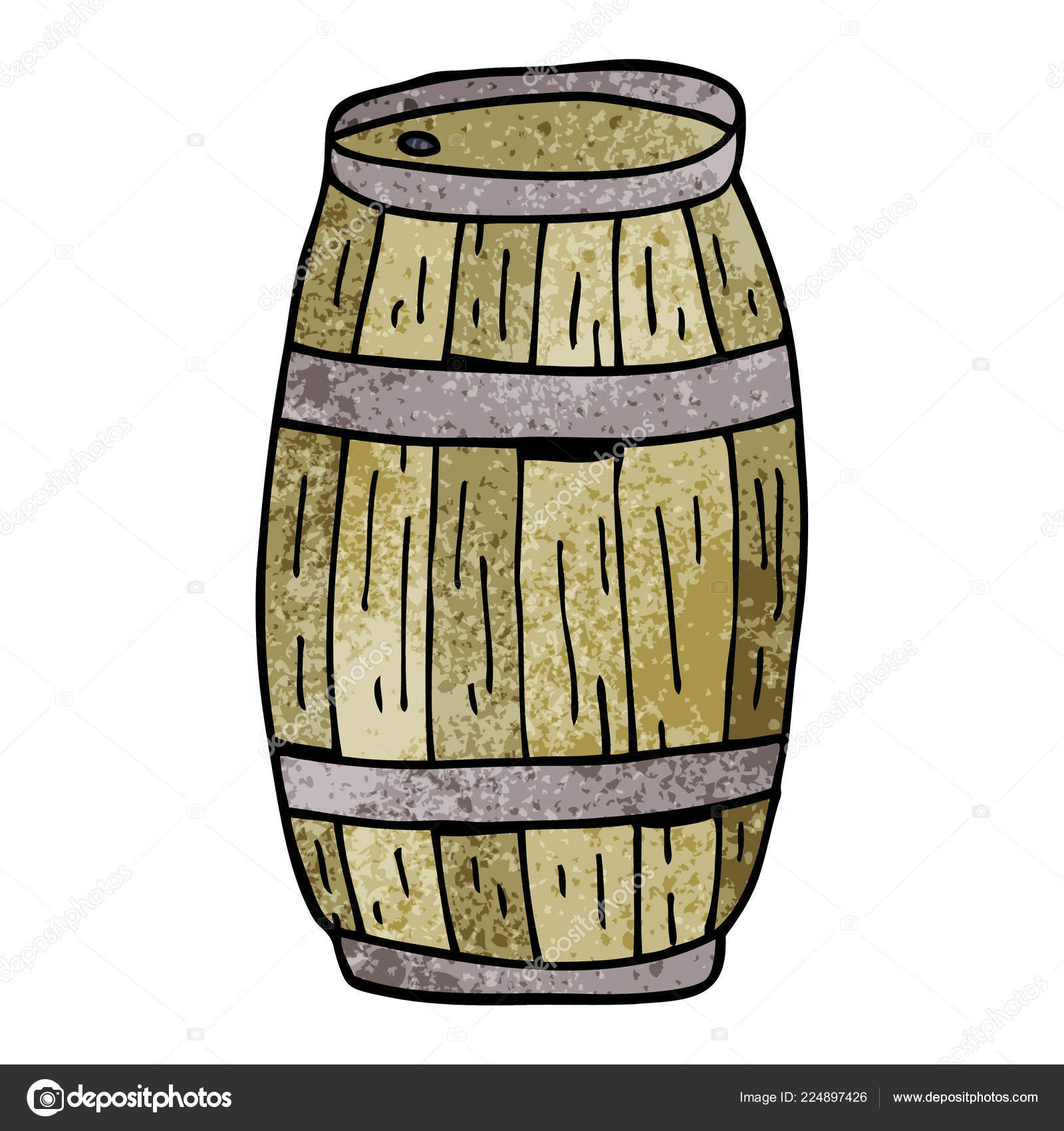 Cartoon Doodle Beer Barrel Stock Vector Image by ©lineartestpilot ...