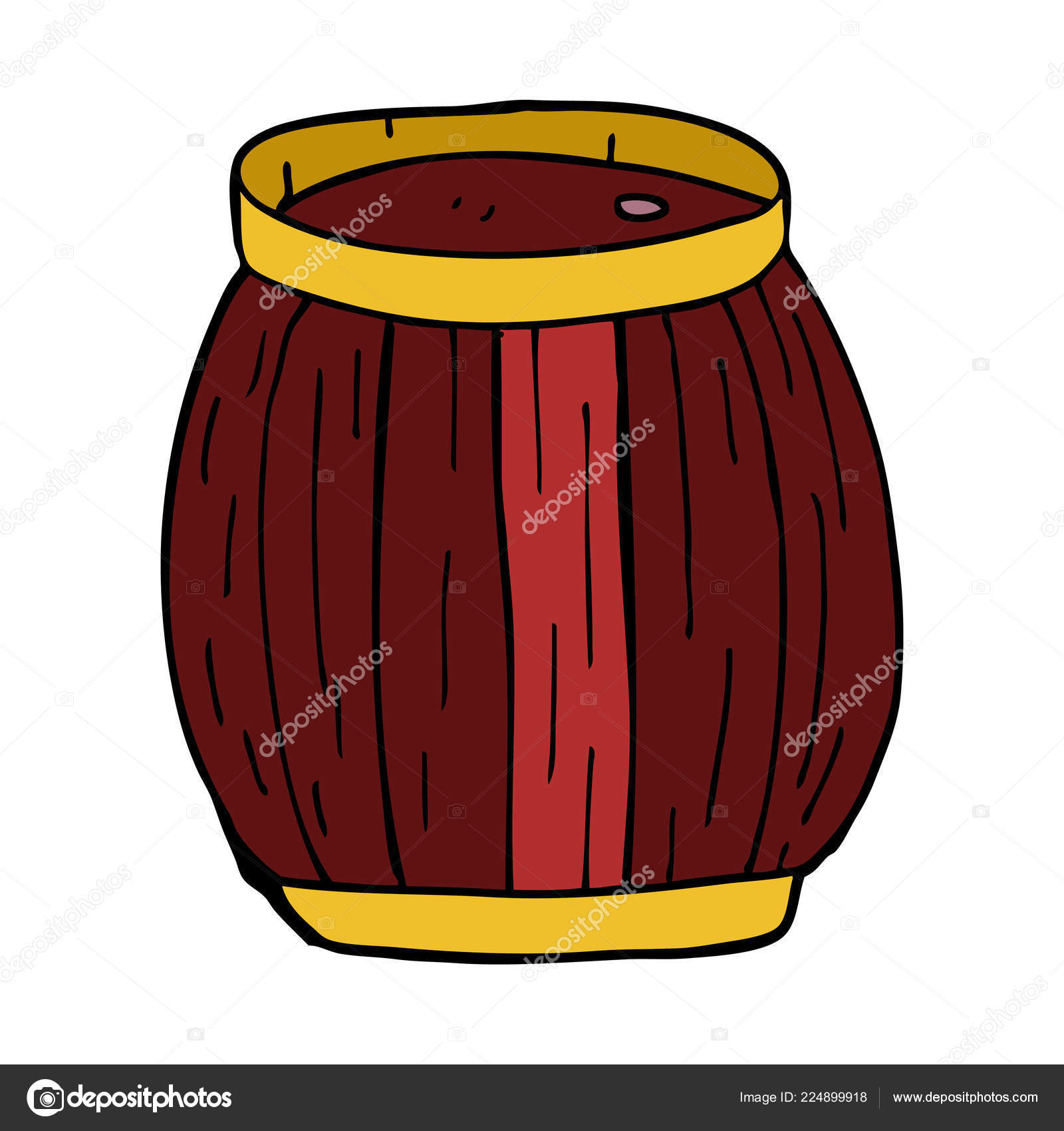 Cartoon Doodle Barrel Stock Vector by ©lineartestpilot 224899918