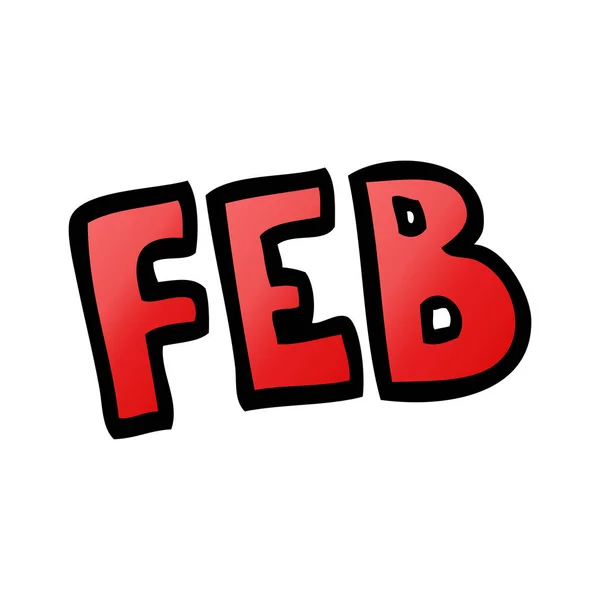 Cartoon Doodle Month February Stock Vector by ©lineartestpilot 224901642