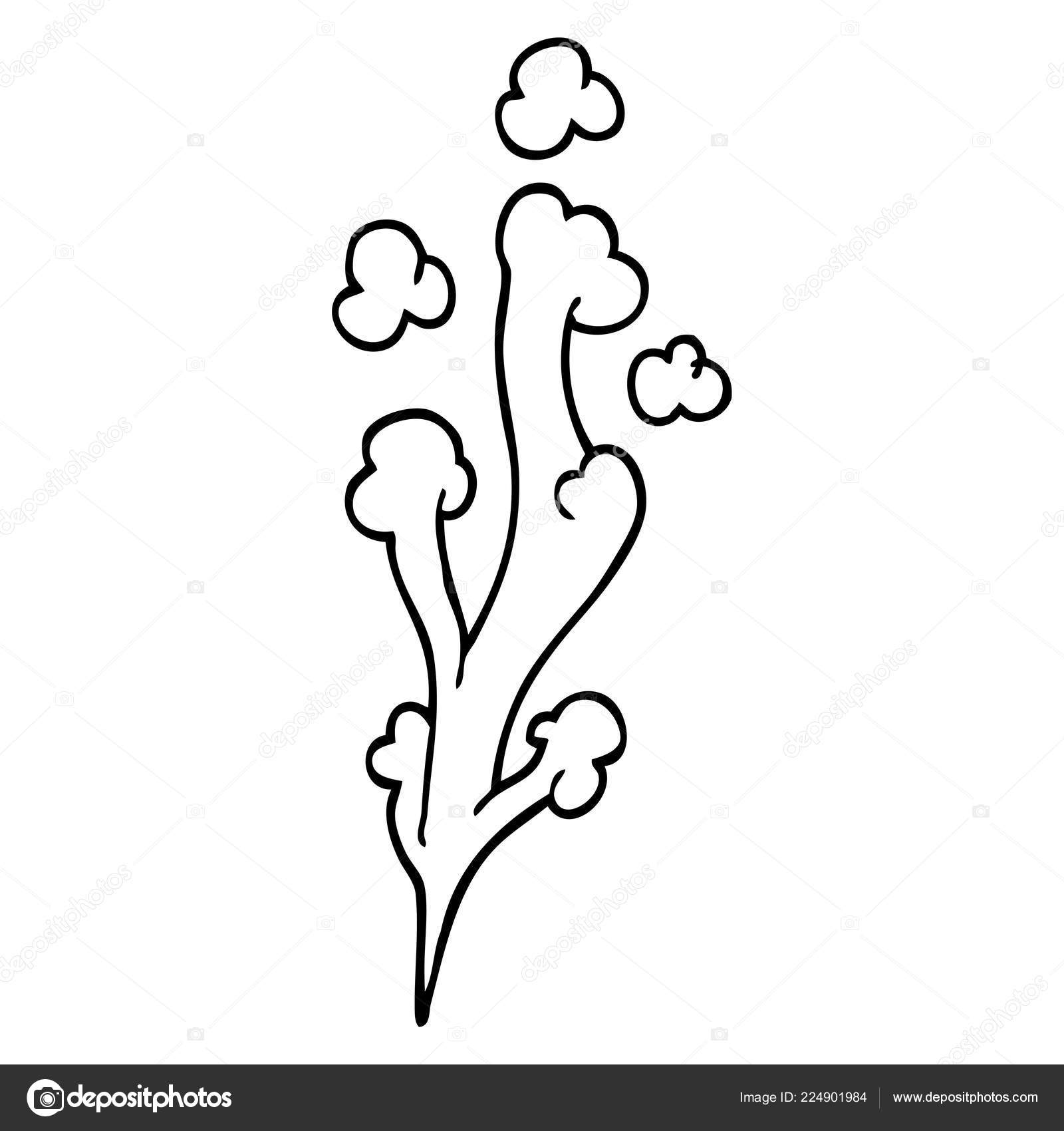 Line Drawing Cartoon Whooshing Cloud Stock Vector by ©lineartestpilot ...