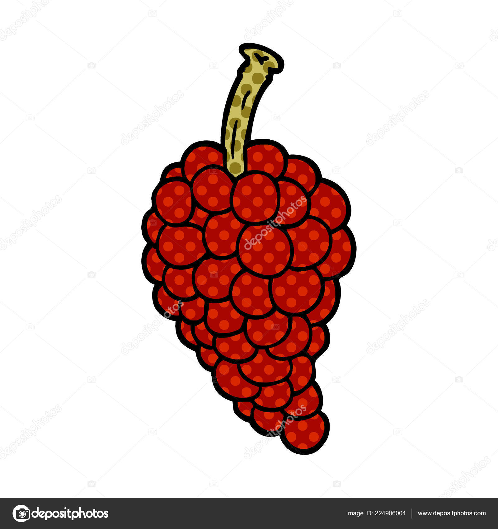 Cartoon Doodle Bunch Grapes Stock Vector by ©lineartestpilot 224906004