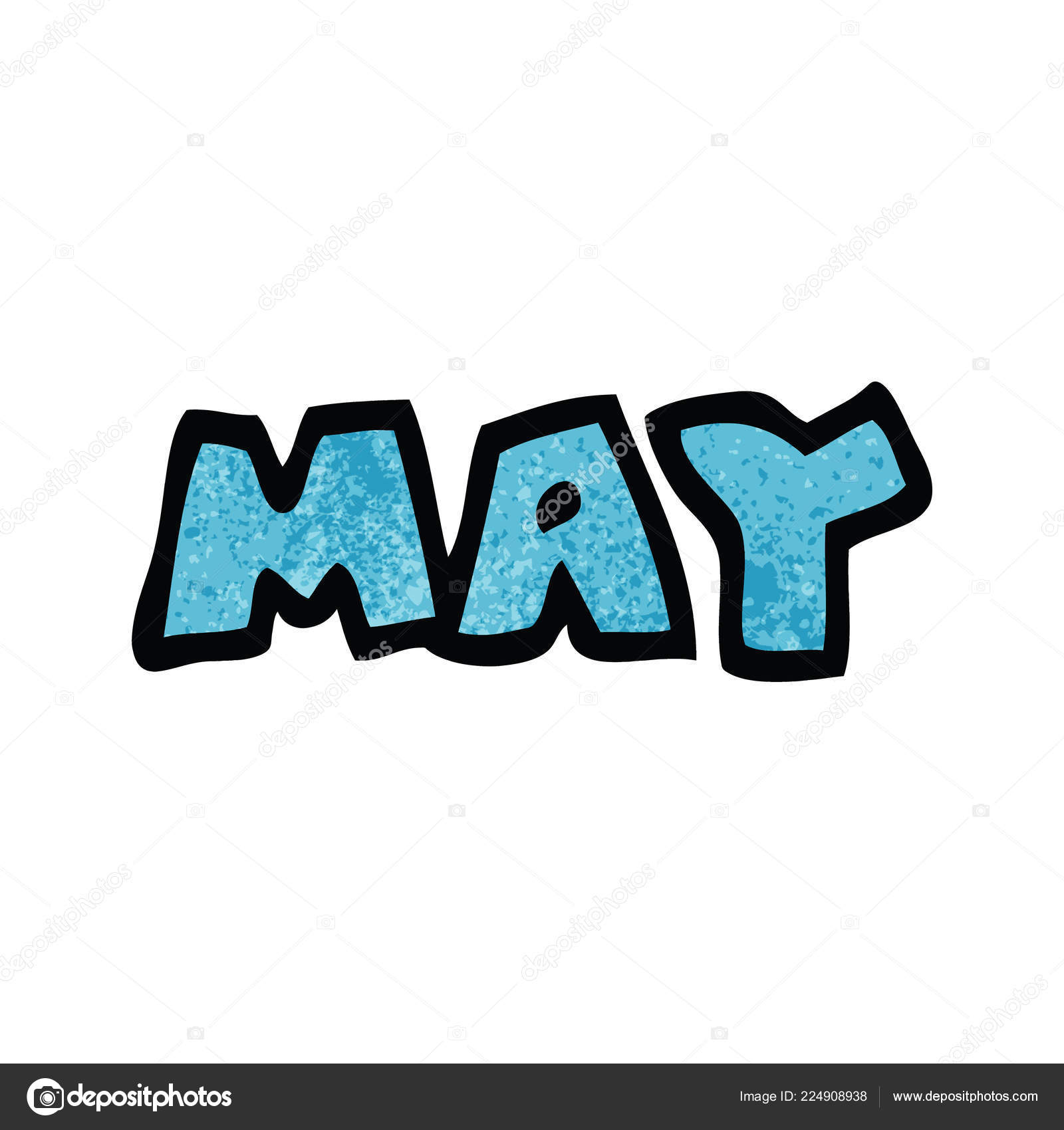 Cartoon Doodle Month May Stock Vector by ©lineartestpilot 224908938