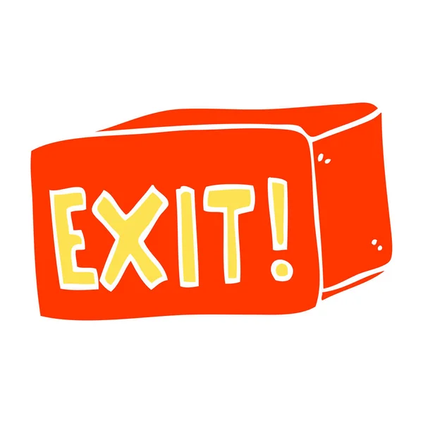 Cartoon exit sign Stock Vector by ©lineartestpilot 47545049