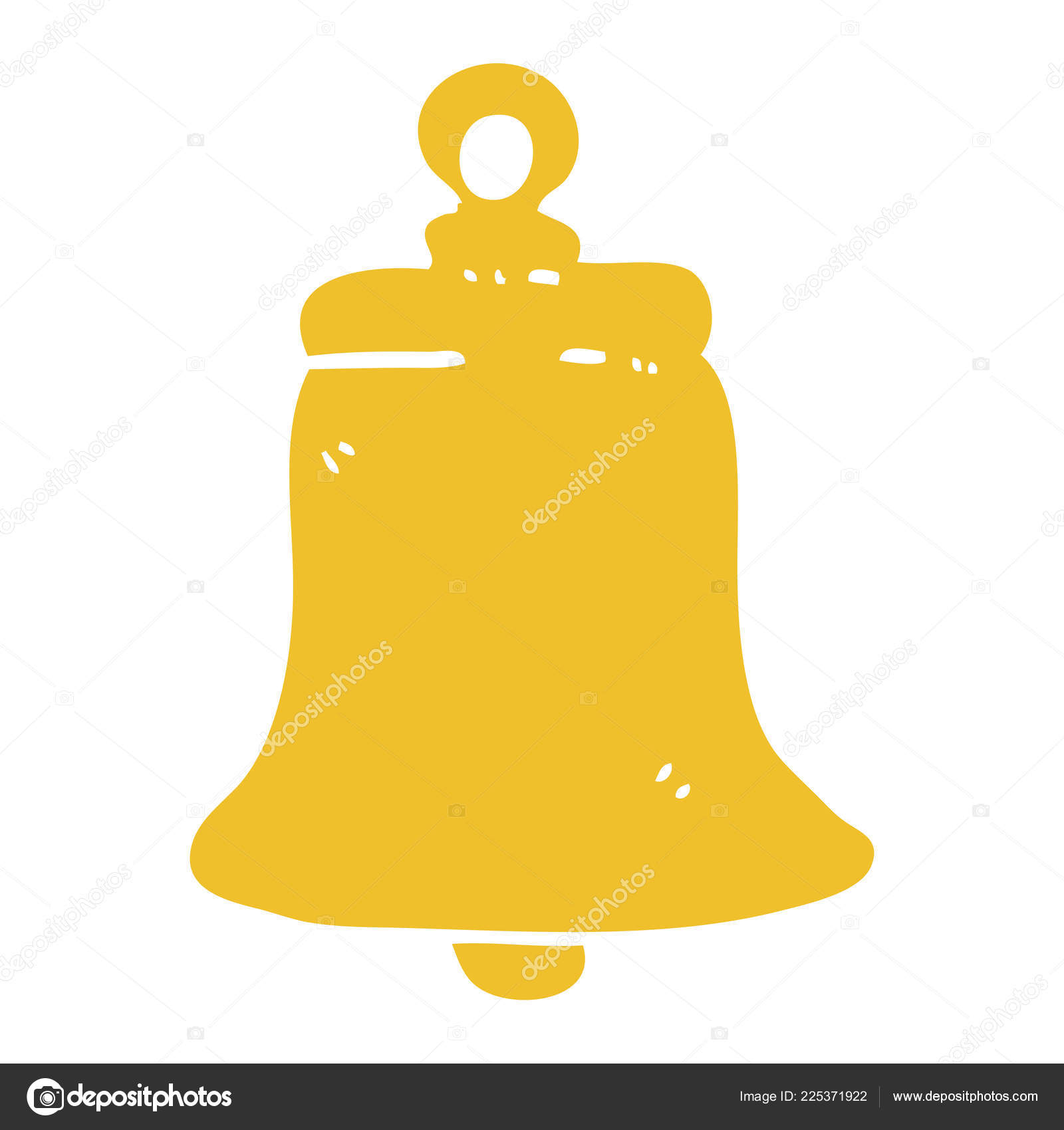 Dibujos Animados Doodle Timbre Campana vector, gráfico vectorial ...