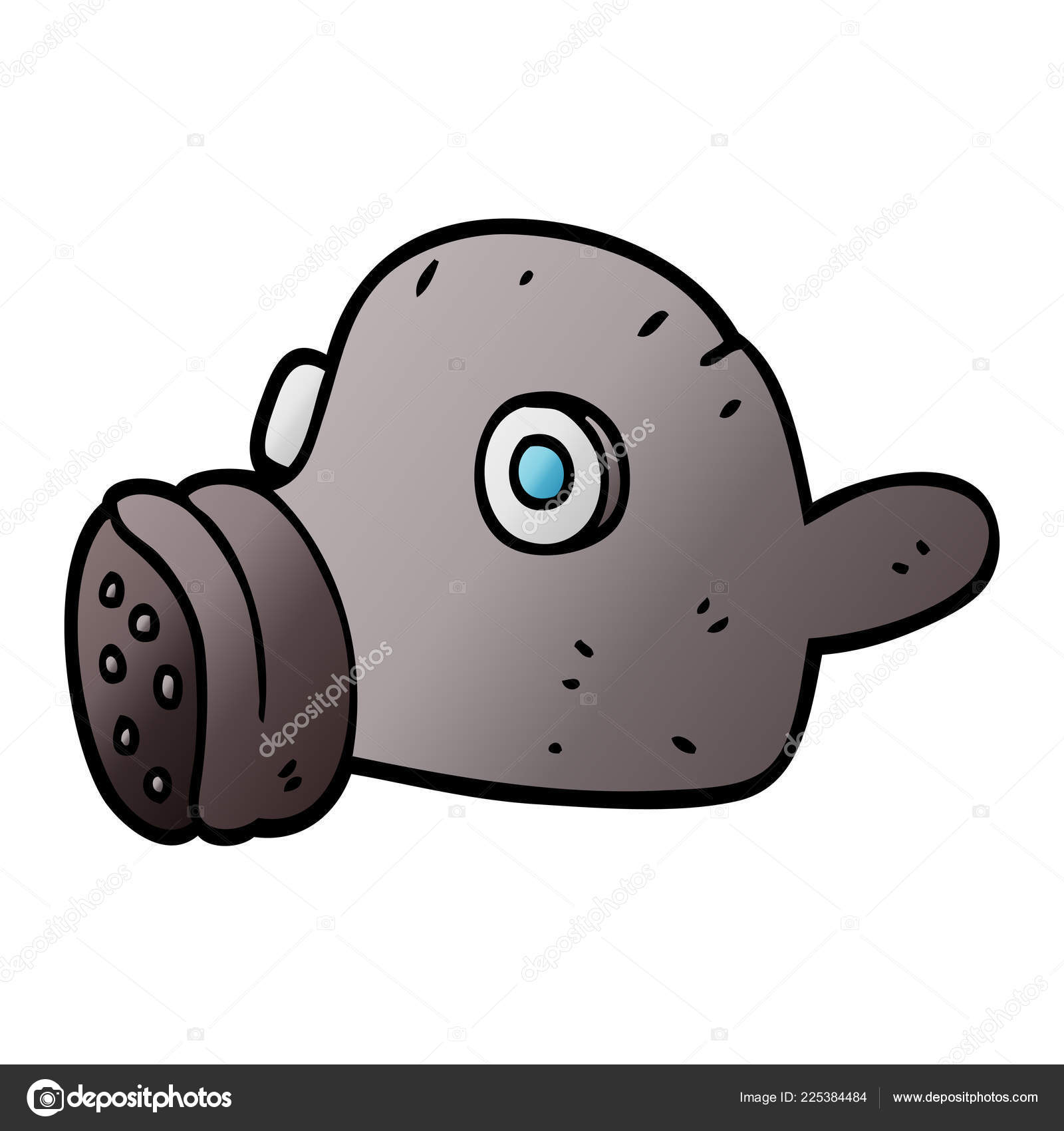 Cartoon Doodle Gas Mask Stock Vector by ©lineartestpilot 225384484