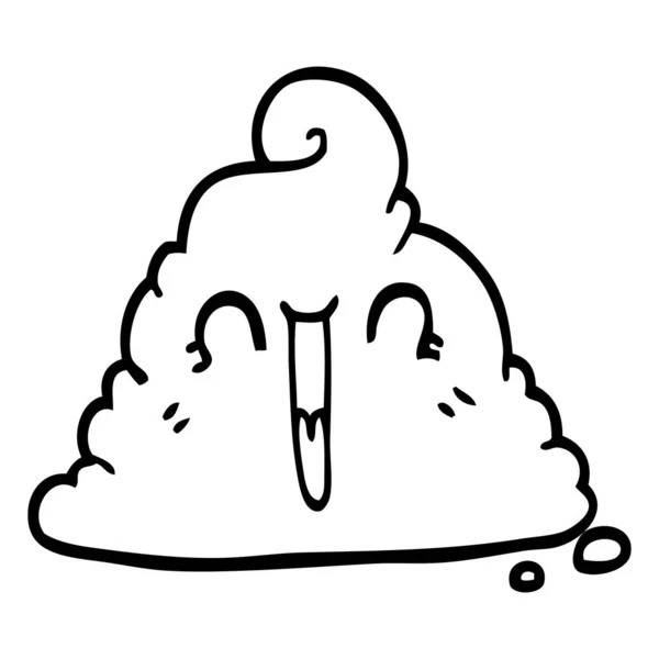 Line Drawing Cartoon Poop Stock Vector by ©lineartestpilot 222180032