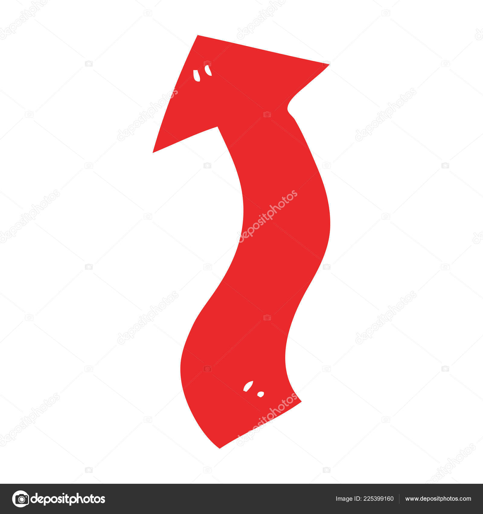 Cartoon Doodle Directing Arrow Stock Illustration by ©lineartestpilot ...