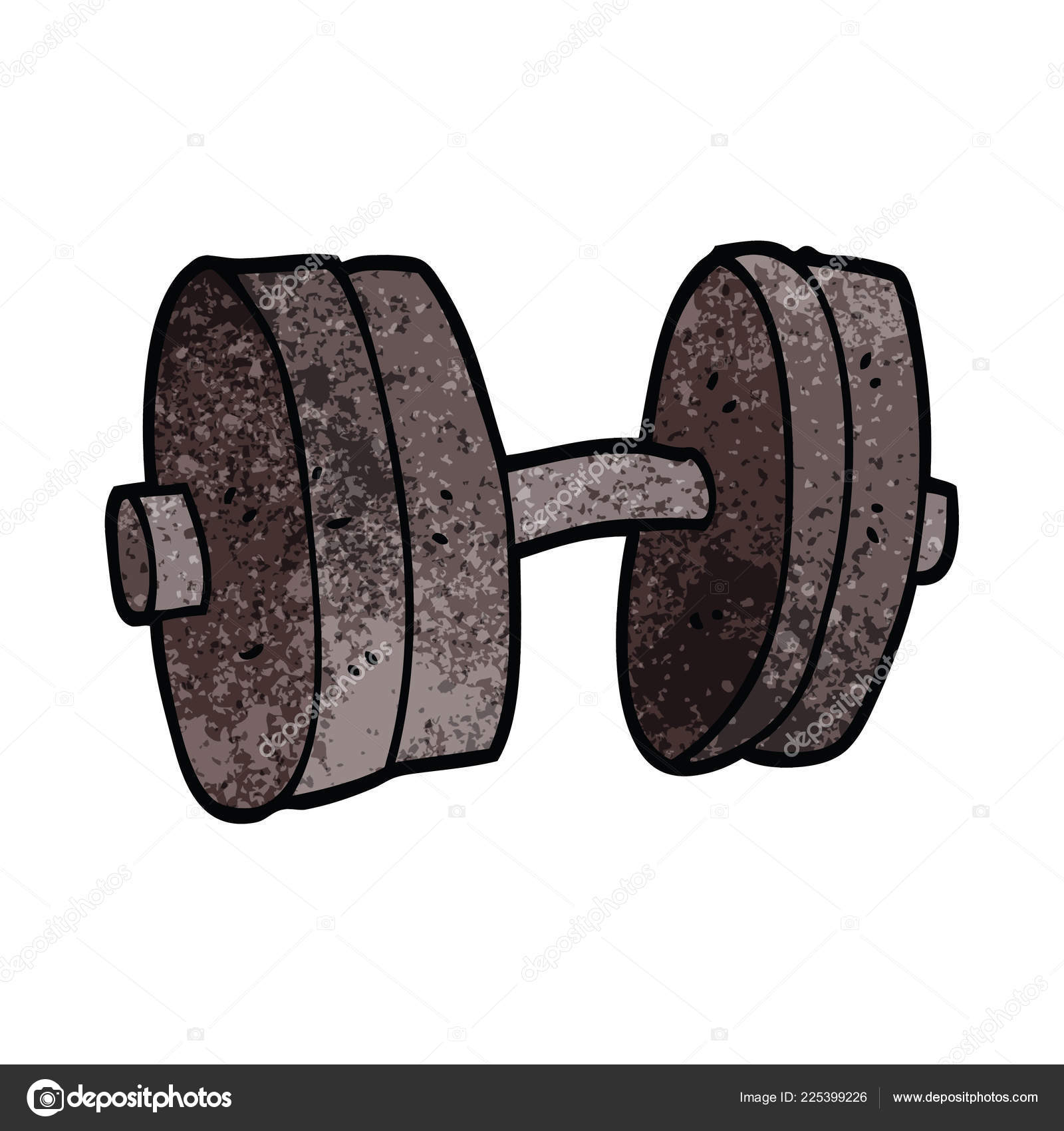 Cartoon Doodle Weights Vector Illustration Stock Illustration by ...