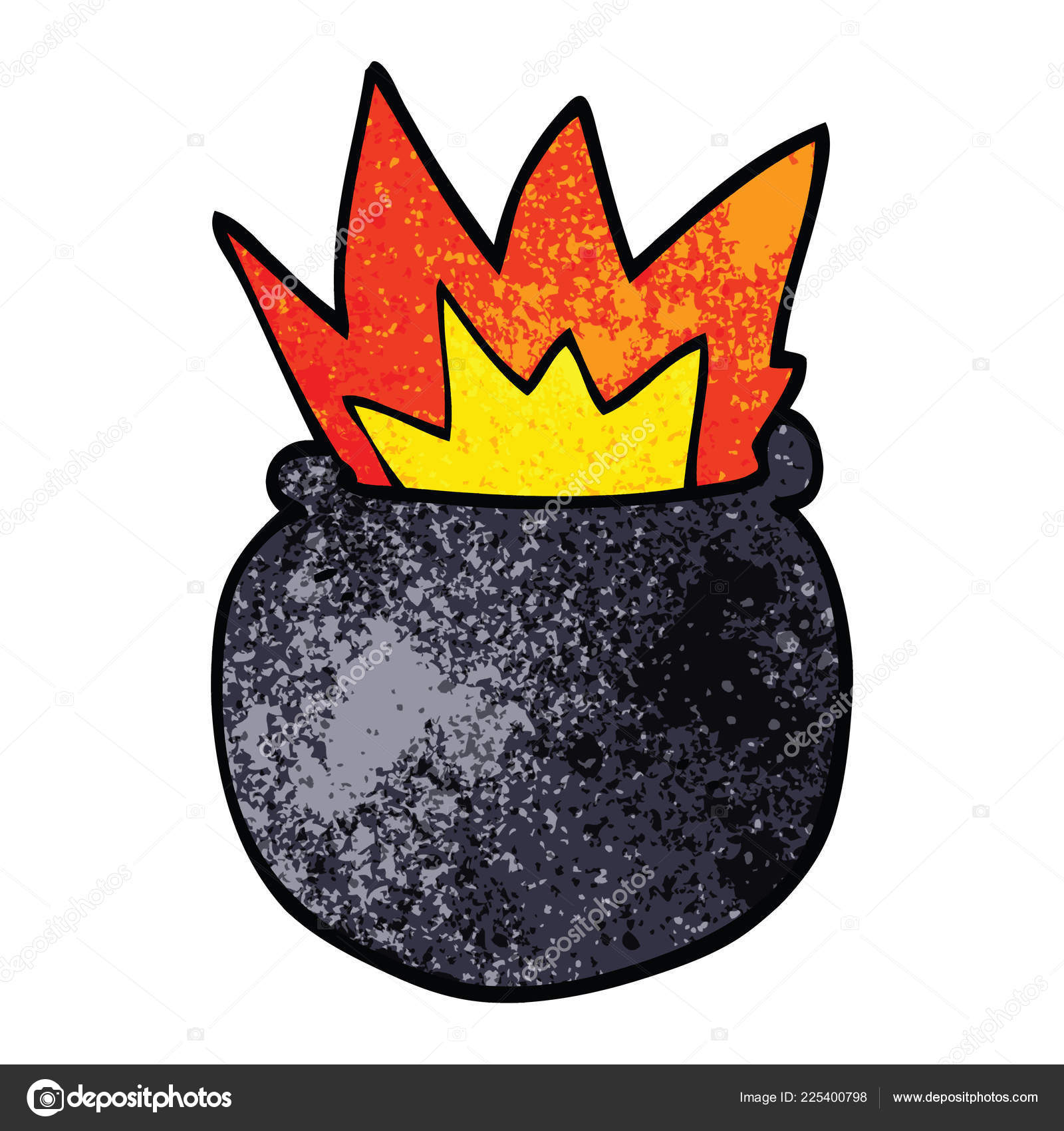Cartoon Doodle Exploding Cauldron Stock Vector Image by ...