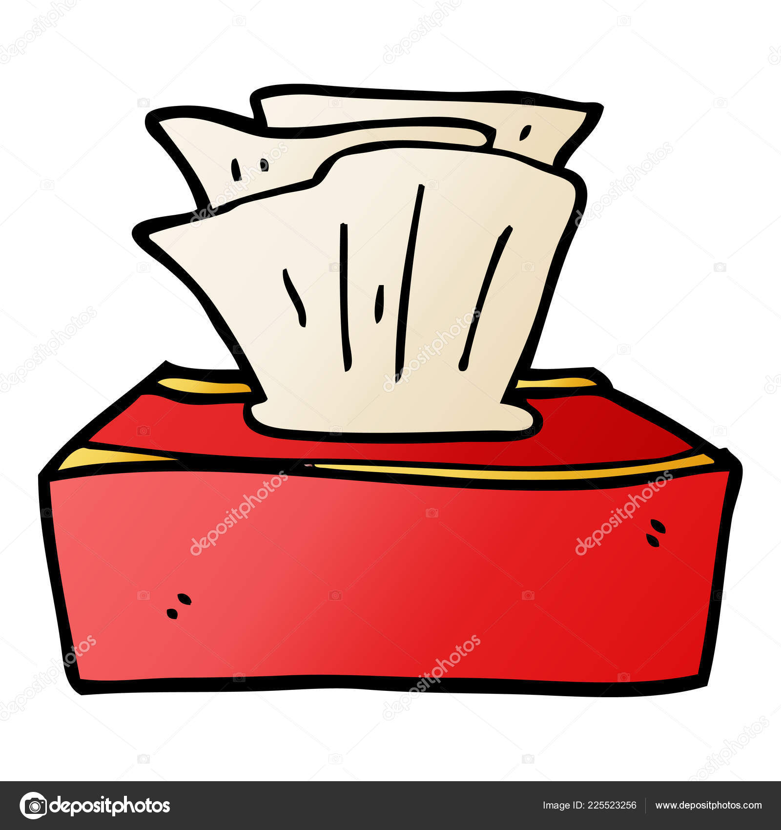 Cartoon Doodle Box Tissues Stock Vector Image by ©lineartestpilot ...