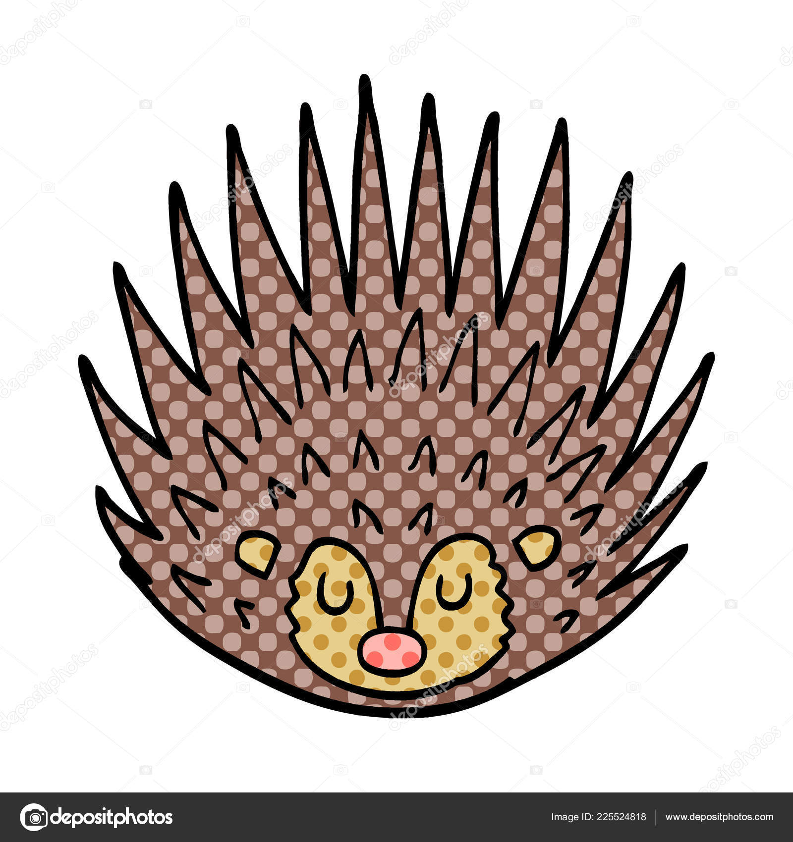 Cartoon Doodle Spiky Hedgehog Stock Vector Image by ©lineartestpilot ...