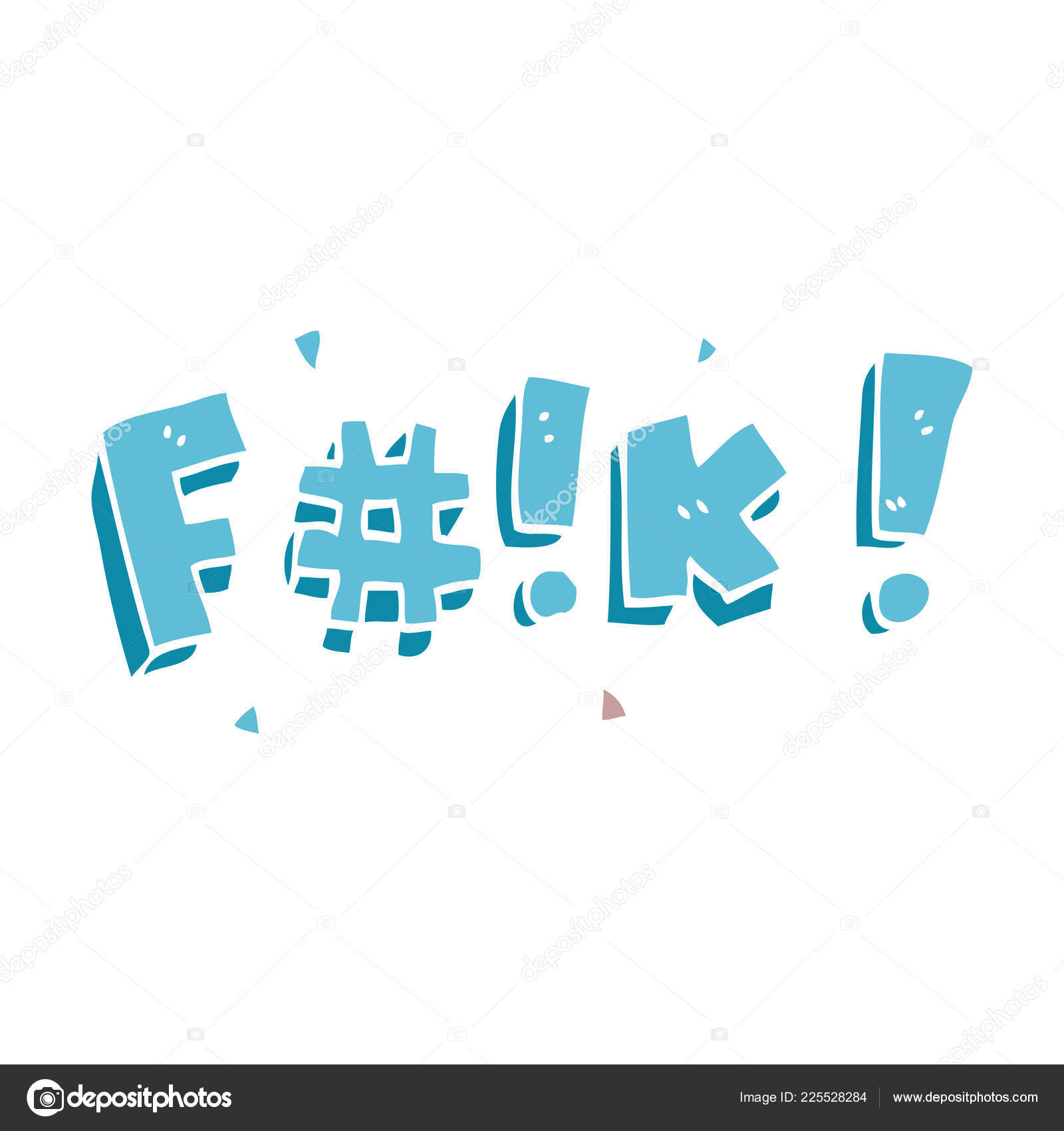 Cartoon Doodle Swear Word Stock Vector Image by ©lineartestpilot #225528284