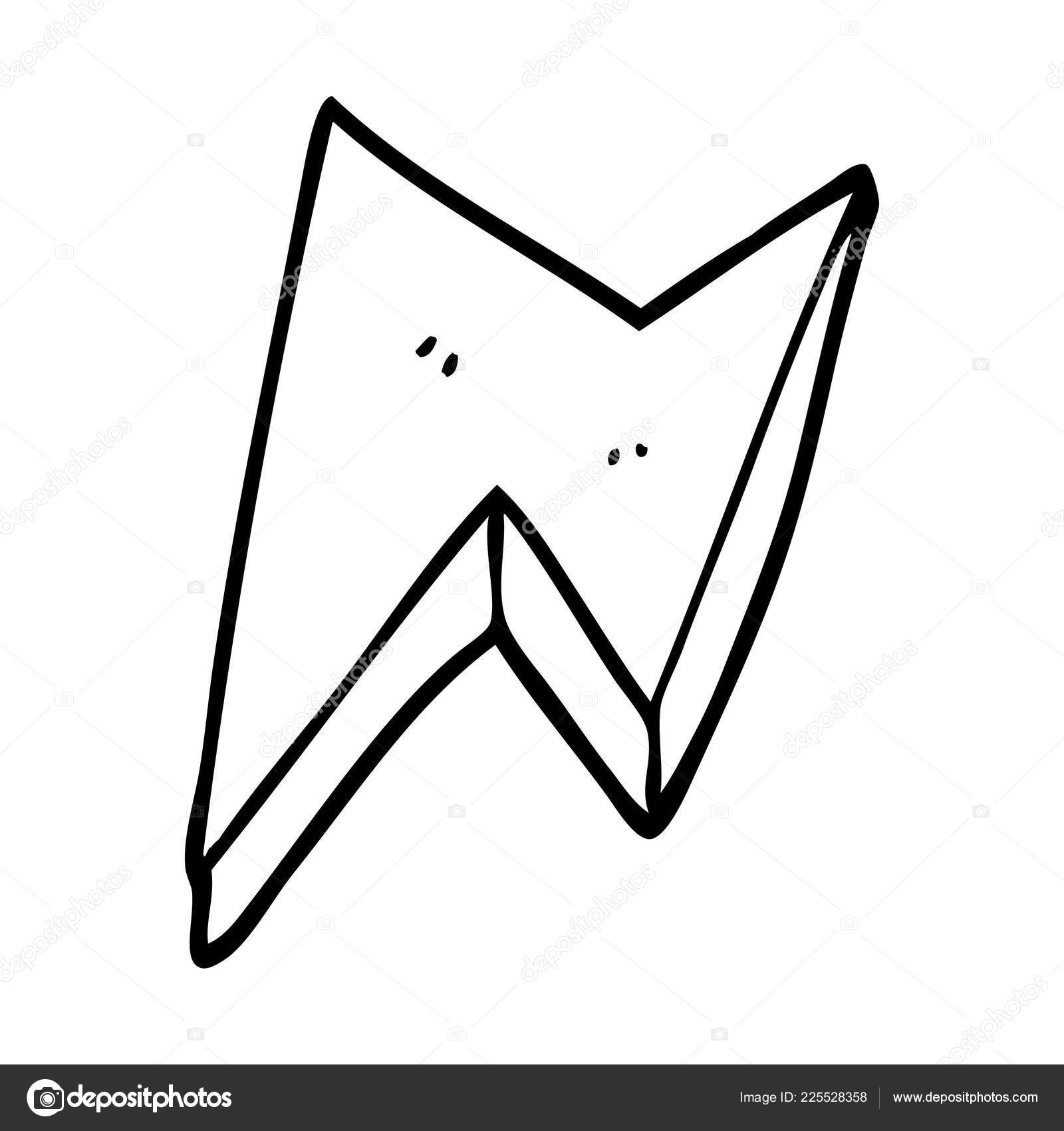 Line Drawing Cartoon Fire Bolt Stock Vector Image by ©lineartestpilot ...