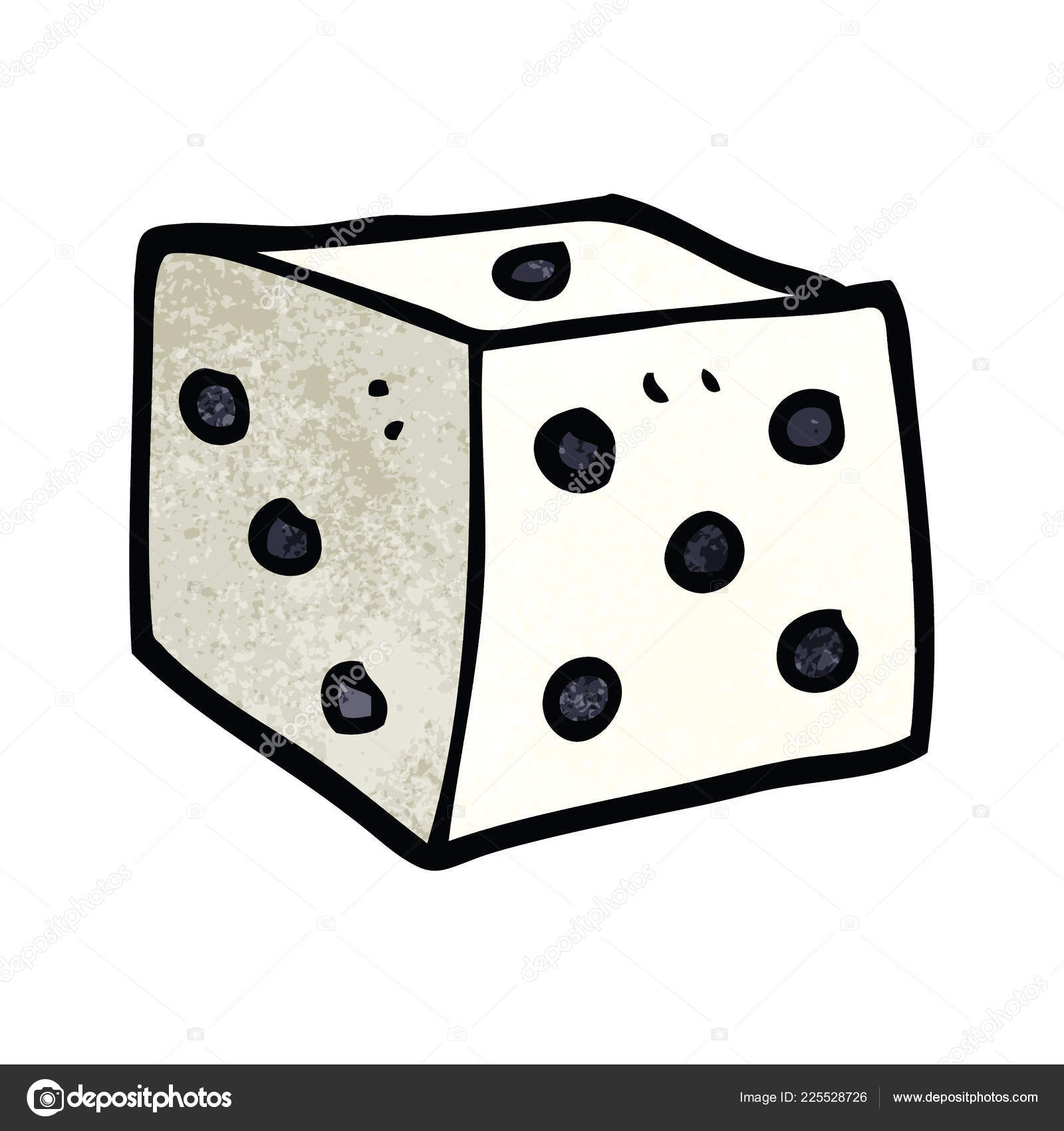 Cartoon Doodle Classic Dice Stock Vector by ©lineartestpilot 225528726