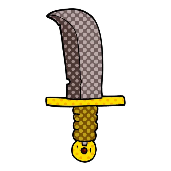 Cartoon Doodle Dagger White Background Stock Vector by ©lineartestpilot ...