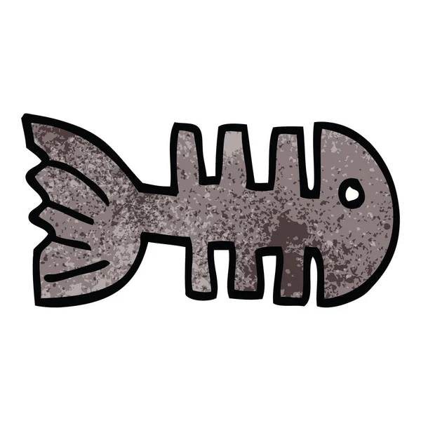 Cartoon Doodle Fish Bones Stock Vector by ©lineartestpilot 225576078