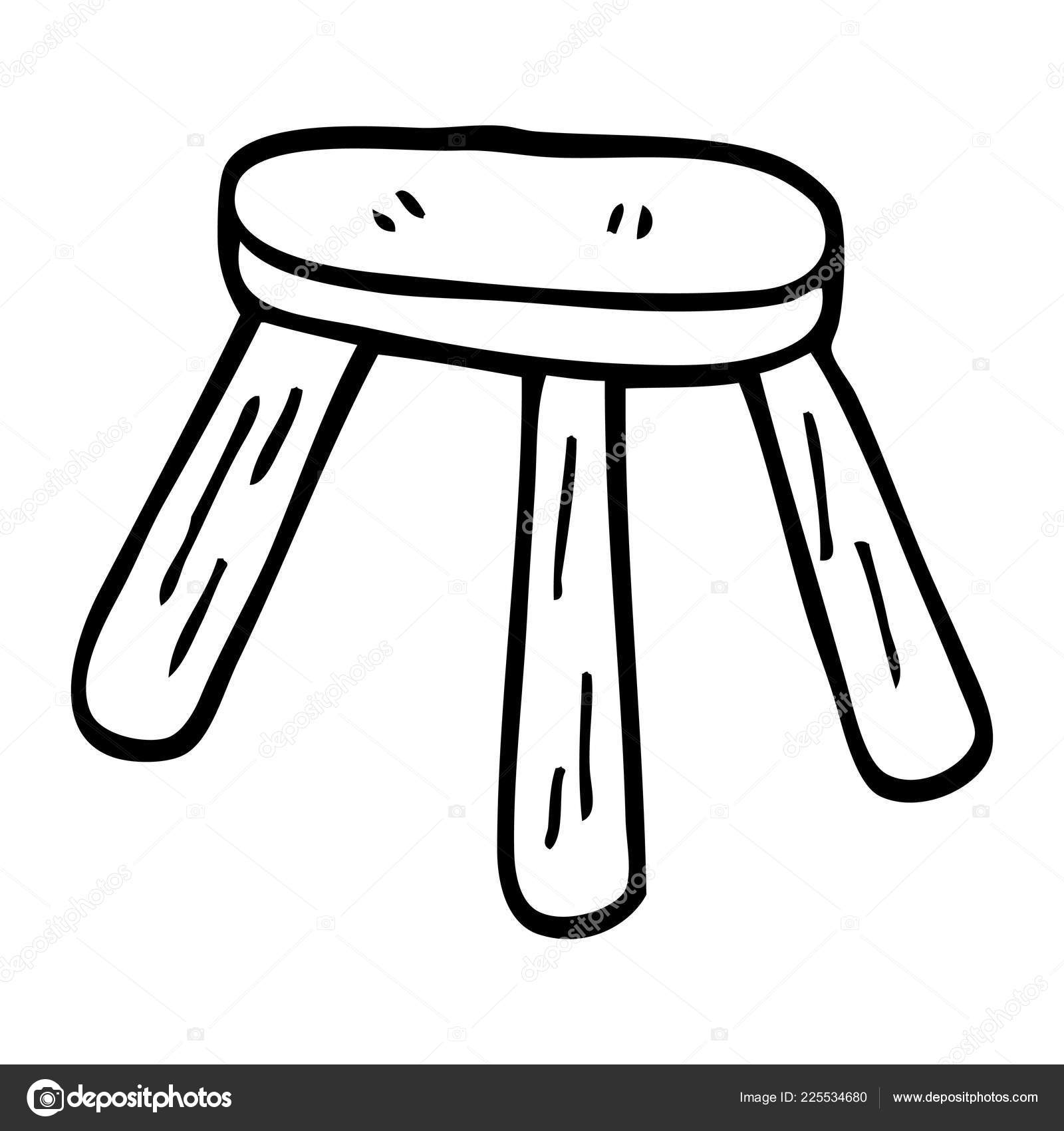 Stool Cartoon Drawing at Russell Hixson blog