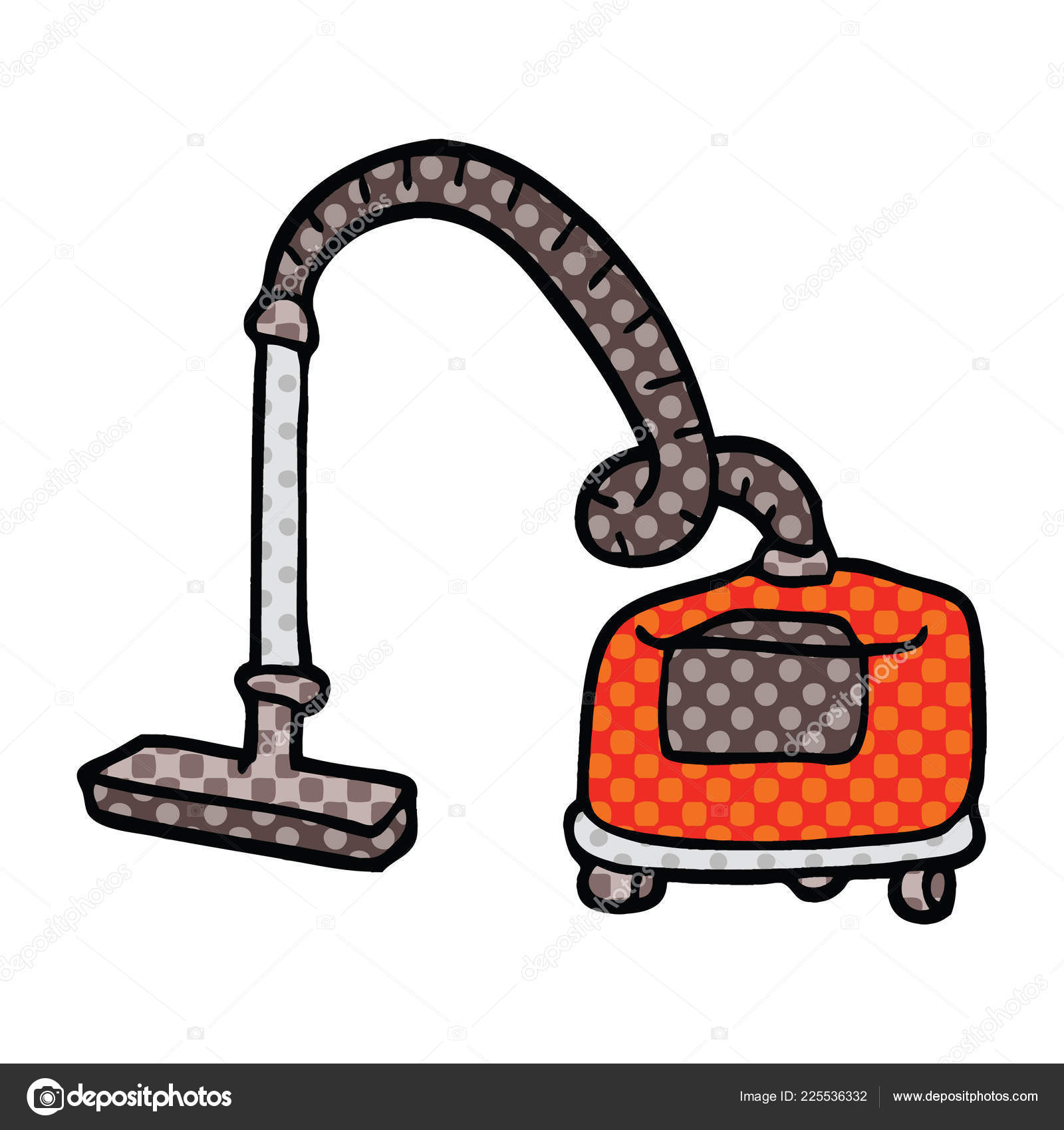 Comic Book Style Cartoon Vacuum Hoover Stock Illustration by ...