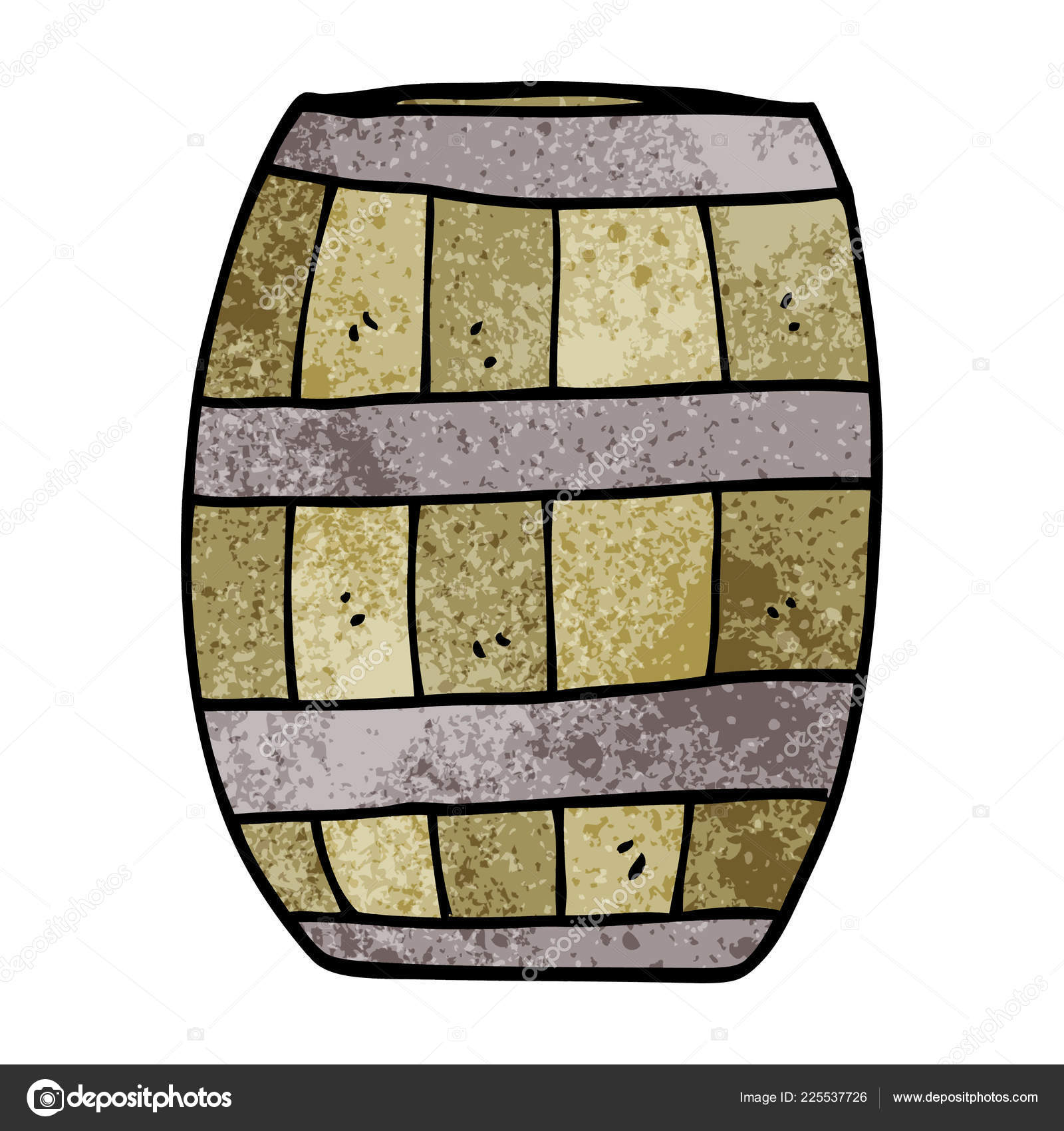Cartoon Doodle Beer Barrel Stock Vector by ©lineartestpilot 225537726